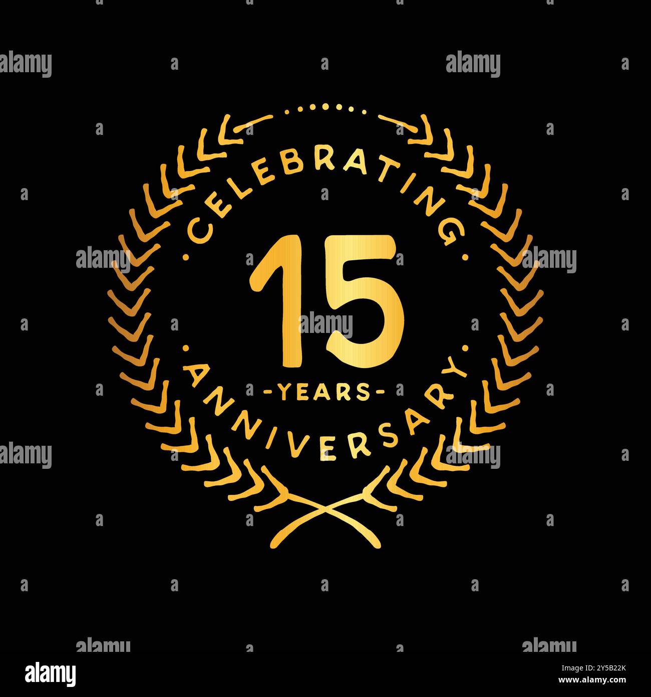 15 years design template. 15th vector and illustration Stock Vector Image & Art - Alamy
