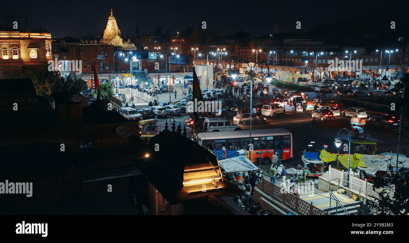 Jaipur, Rajasthan, India. Jaipur, Rajasthan, India. Busy Traffic On ...