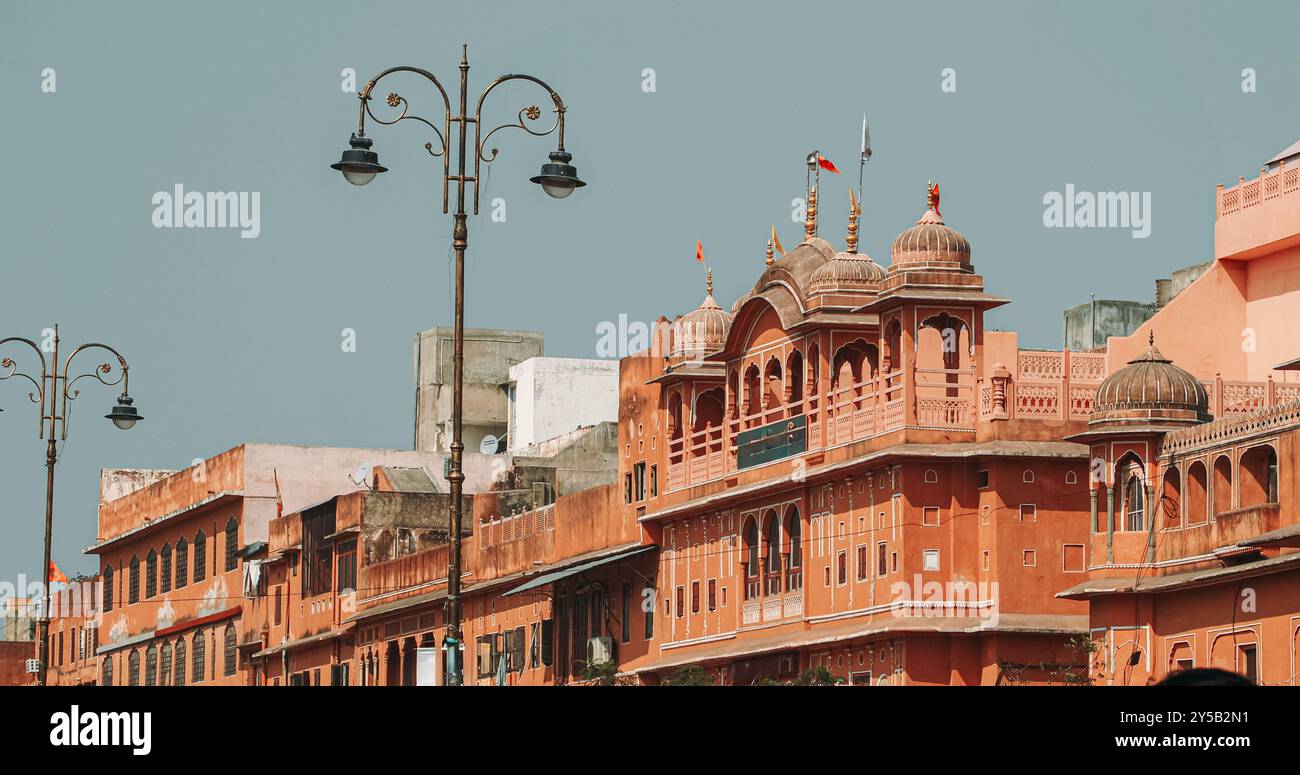 Jaipur, Rajasthan, India. View On Architecture Of Jaipur Or Pink City ...