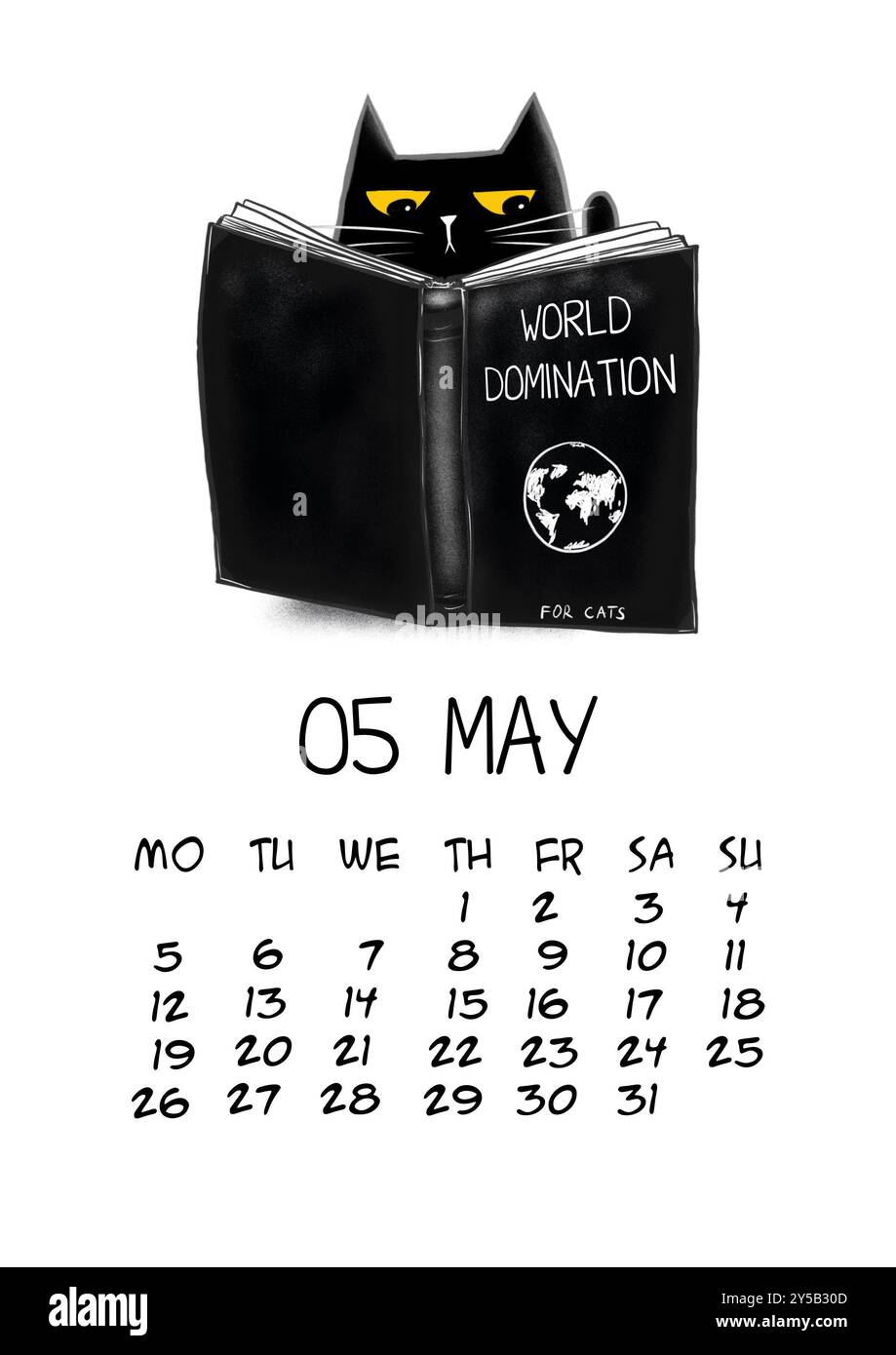 2025 Annual Calendar animals. Set of 12 month illustration. Hand Drawn ...