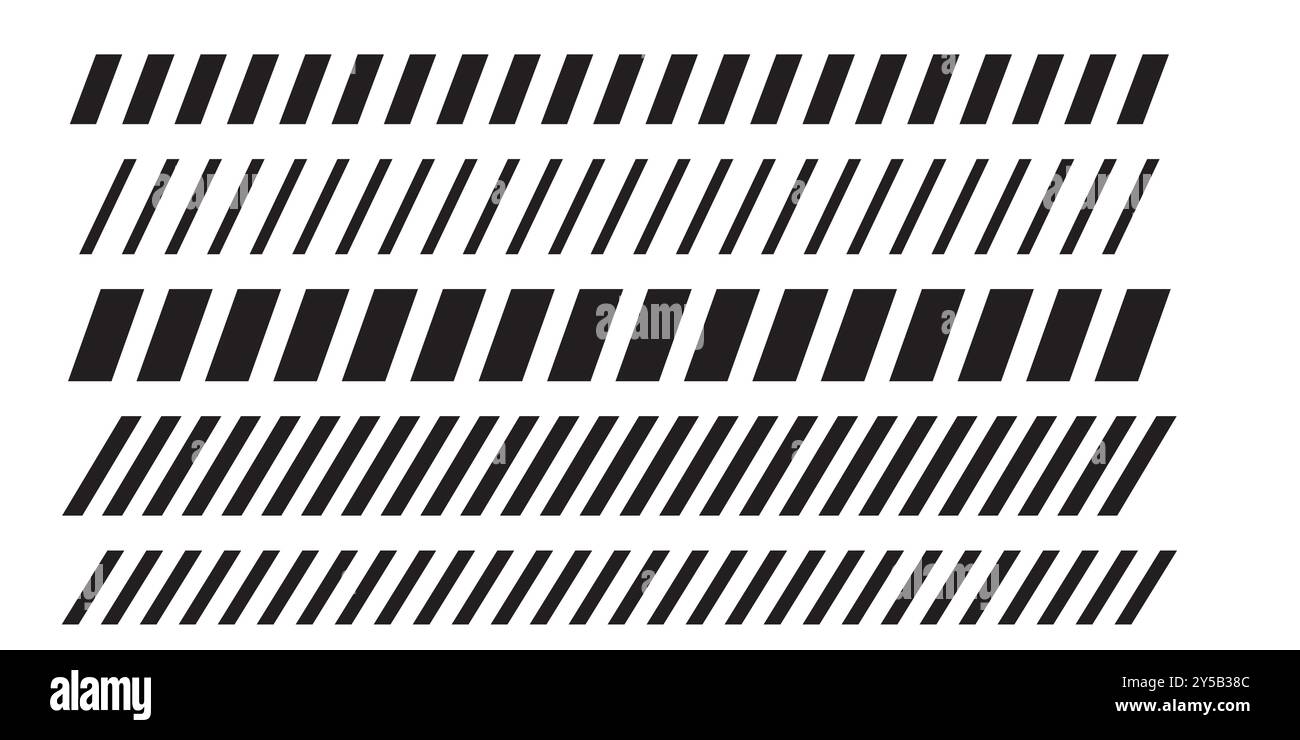 Slash line border, diagonal lines. Divider strip Tilt strip geometric abstract border. Diagonal ...