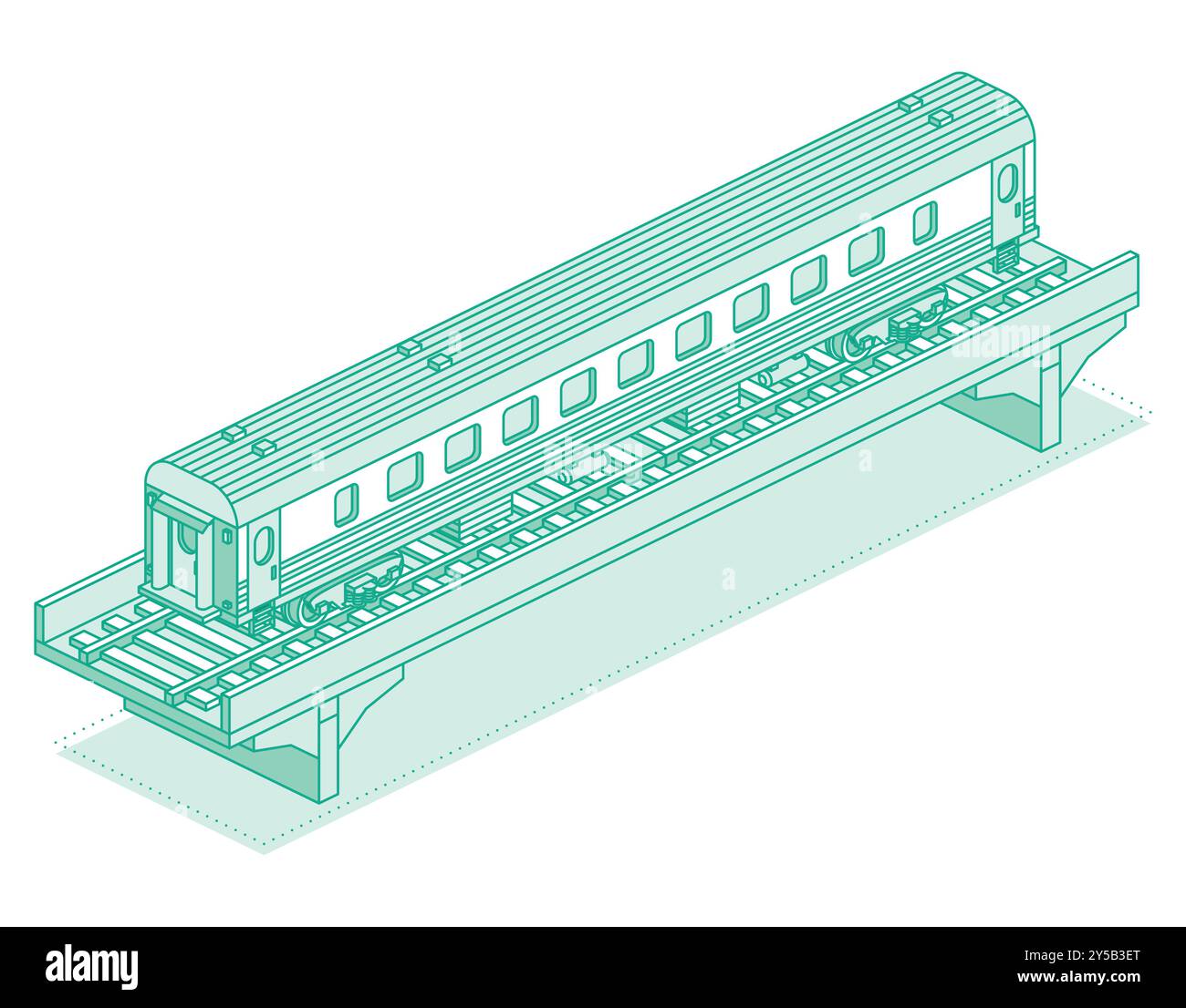 Long railway bridge Cut Out Stock Images & Pictures - Alamy