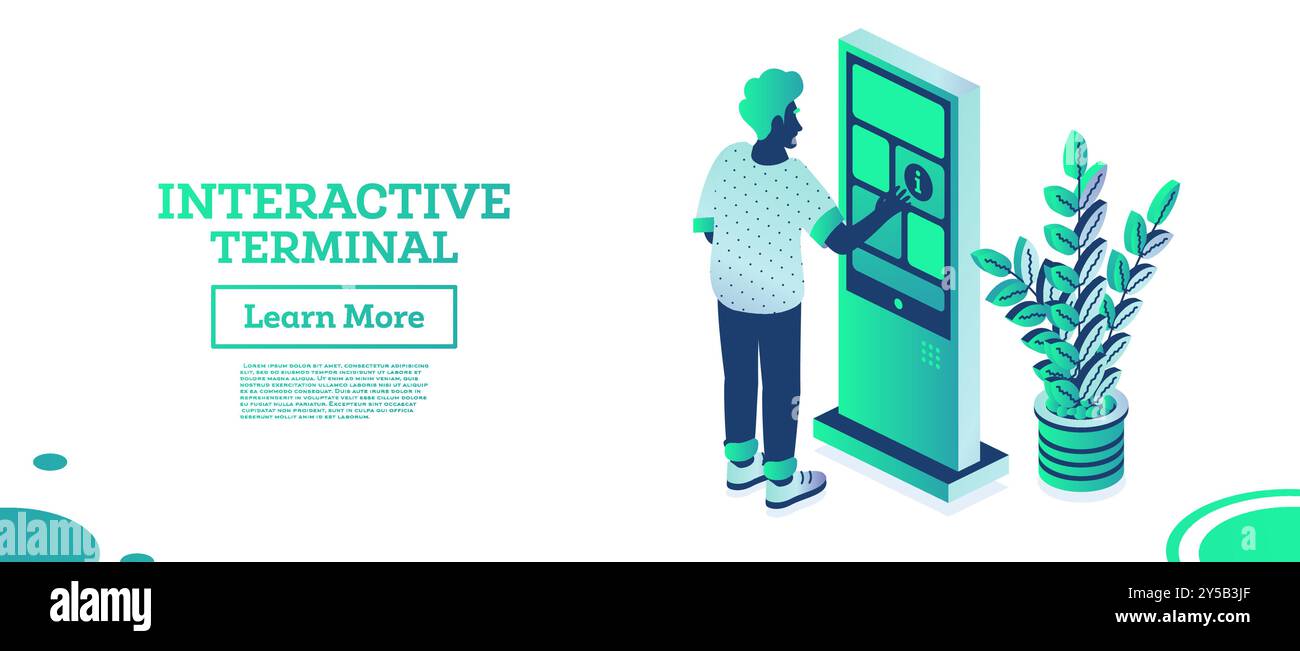 Person using ticket machine Stock Vector Images - Alamy