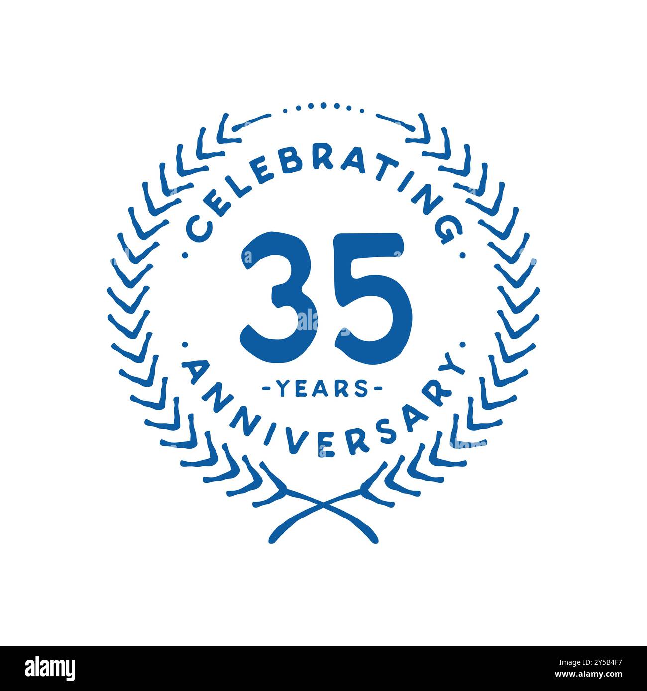 35 years design template. 35th vector and illustration Stock Vector ...