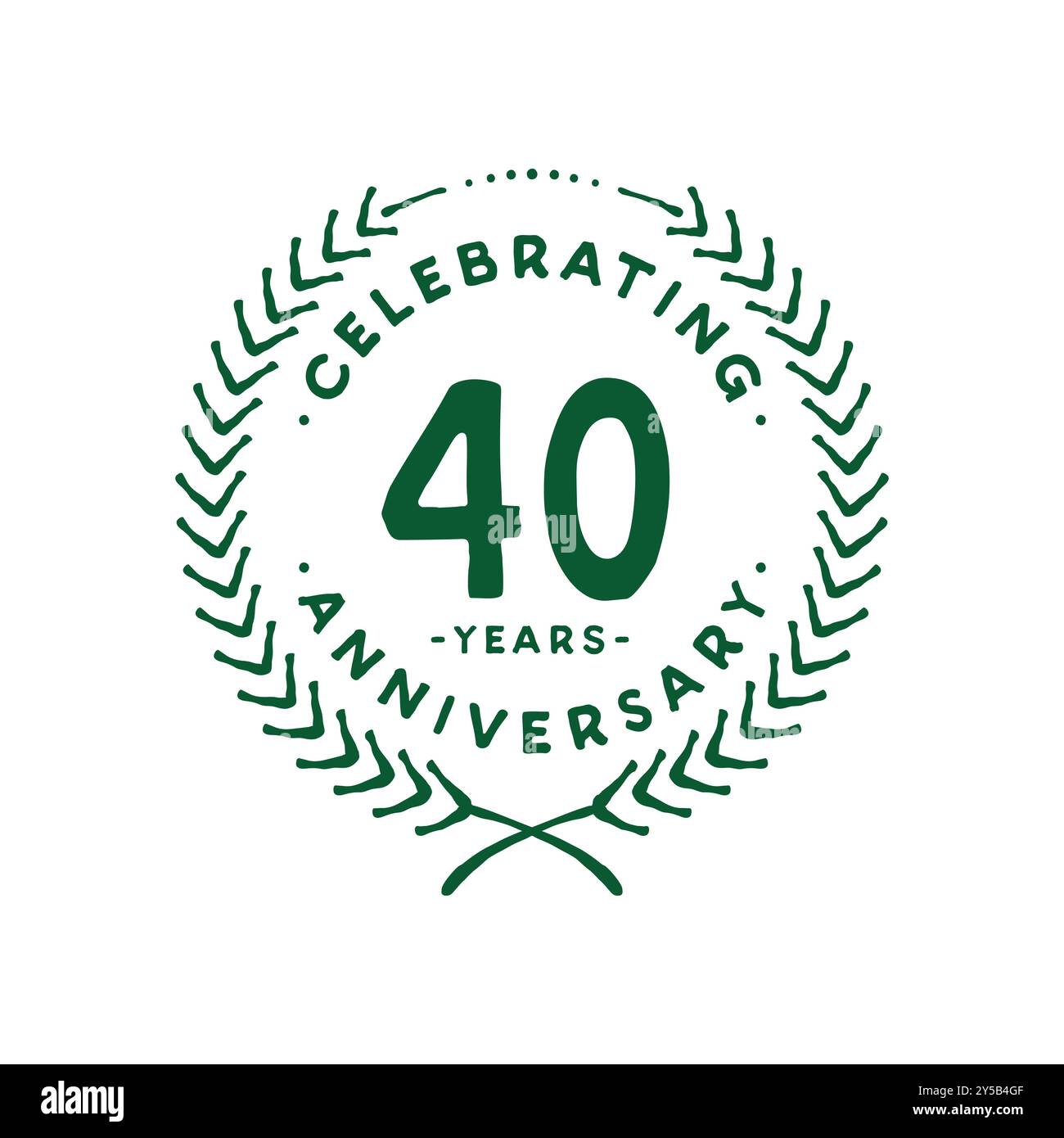 40 years design template. 40th vector and illustration Stock Vector ... 40 years design template. 40th vector and illustration Stock Vector ...