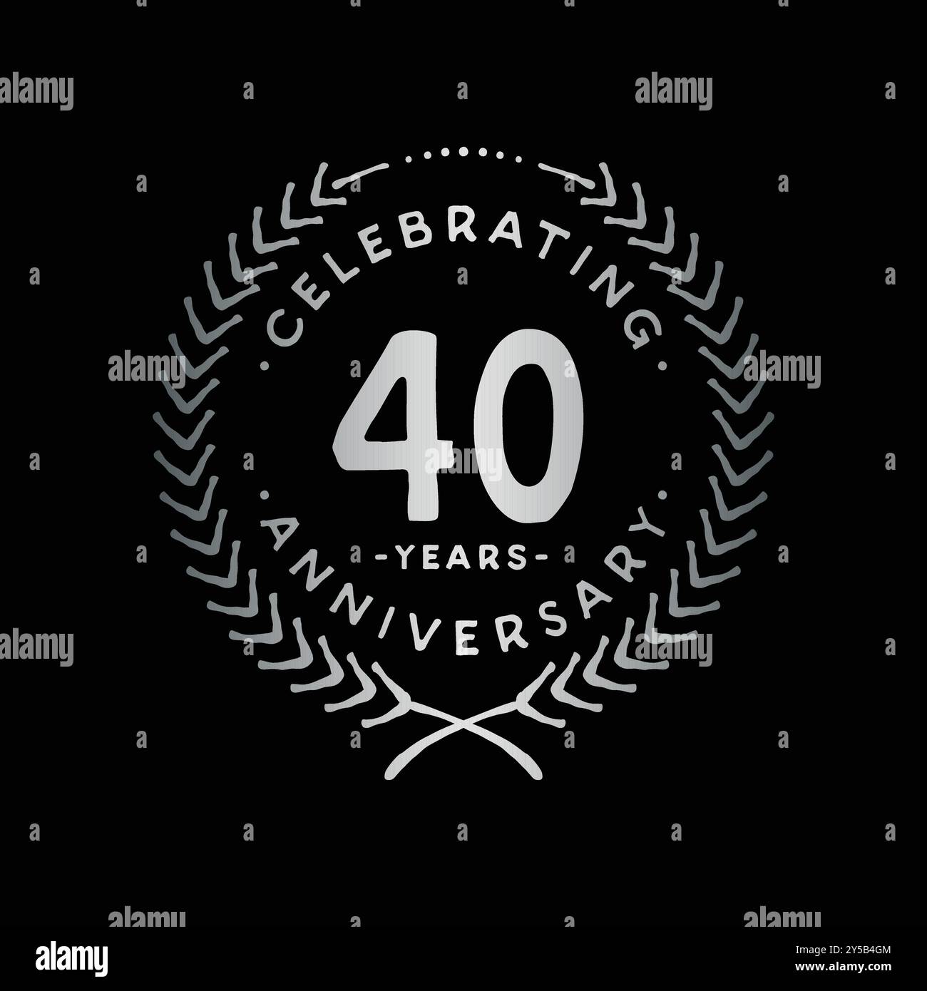40 years design template. 40th vector and illustration Stock Vector ... 40 years design template. 40th vector and illustration Stock Vector ...