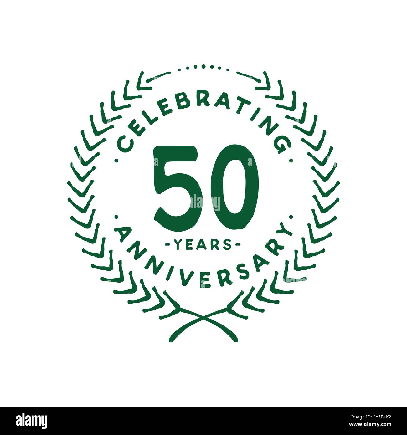 50 years design template. 50th vector and illustration Stock Vector ...