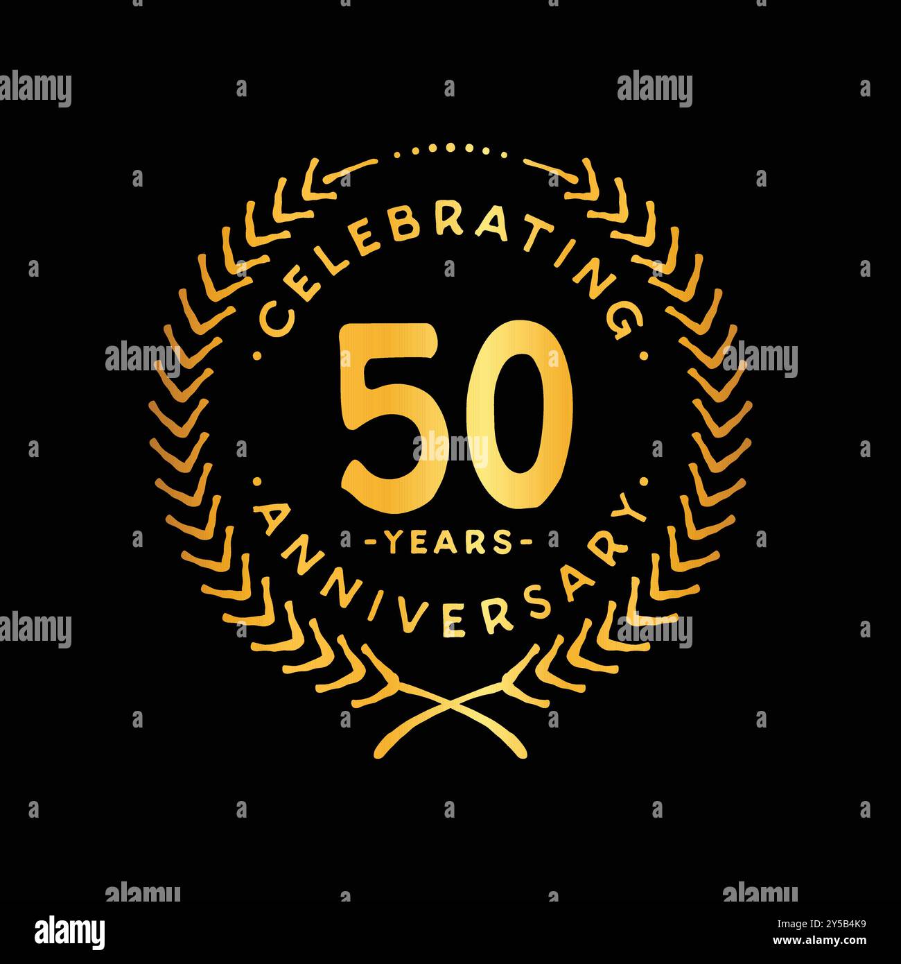 50 years design template. 50th vector and illustration Stock Vector ...