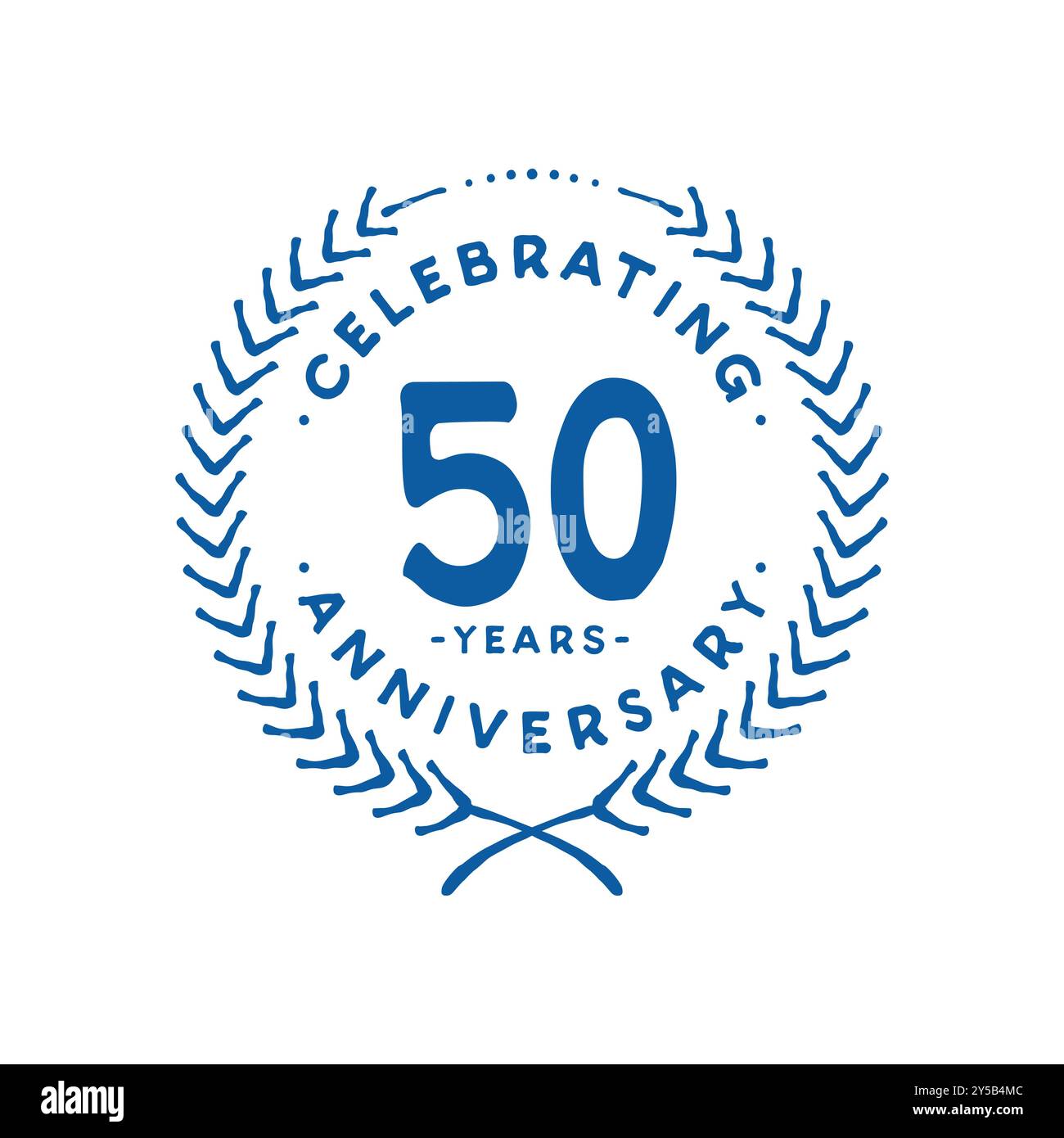 50 years design template. 50th vector and illustration Stock Vector ...