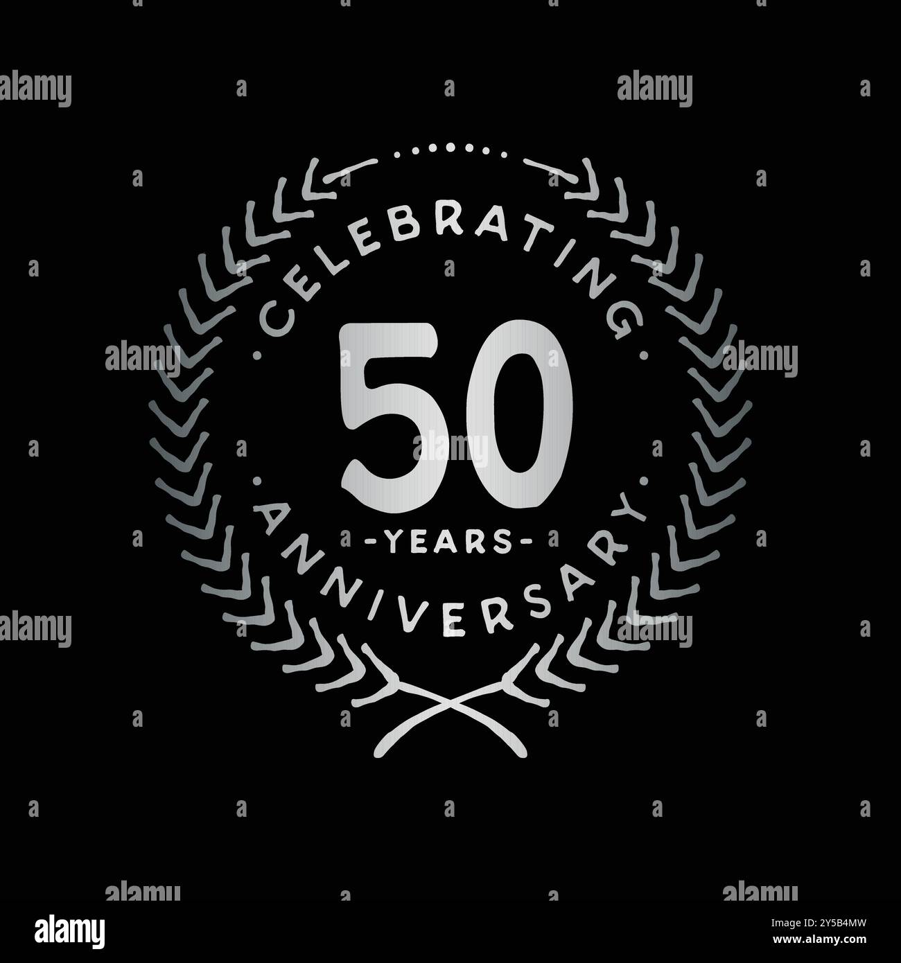 50 years design template. 50th vector and illustration Stock Vector ...