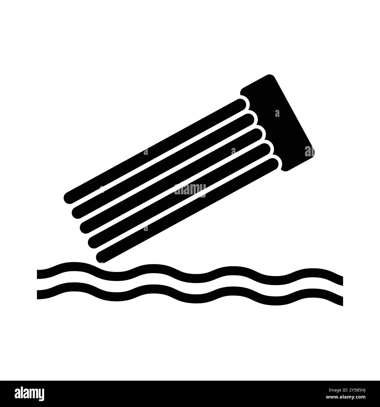 Serene water nature Stock Vector Images - Alamy