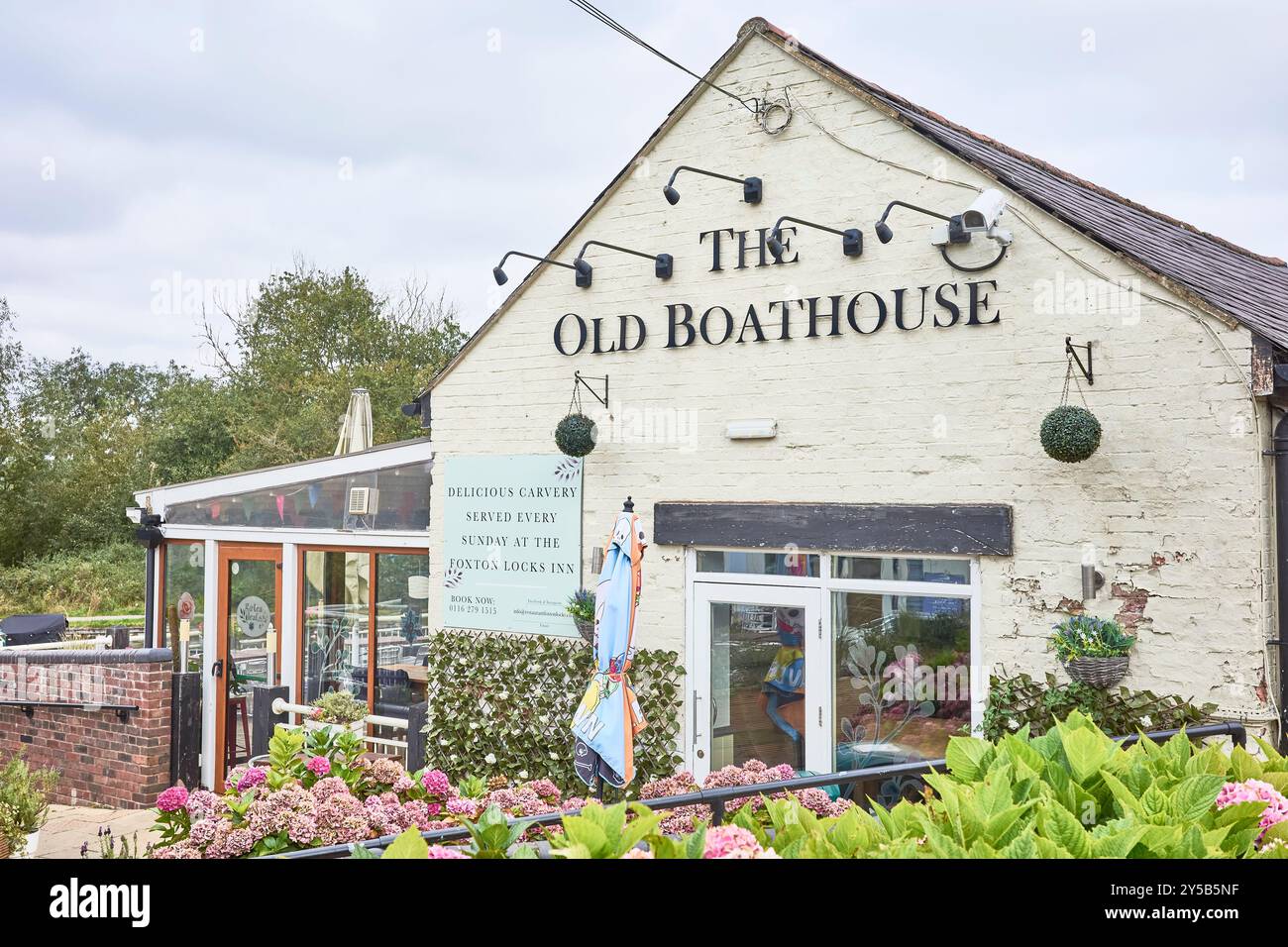 The Old Boathouse section of the Foxton Locks Inn, beside the lowest ...