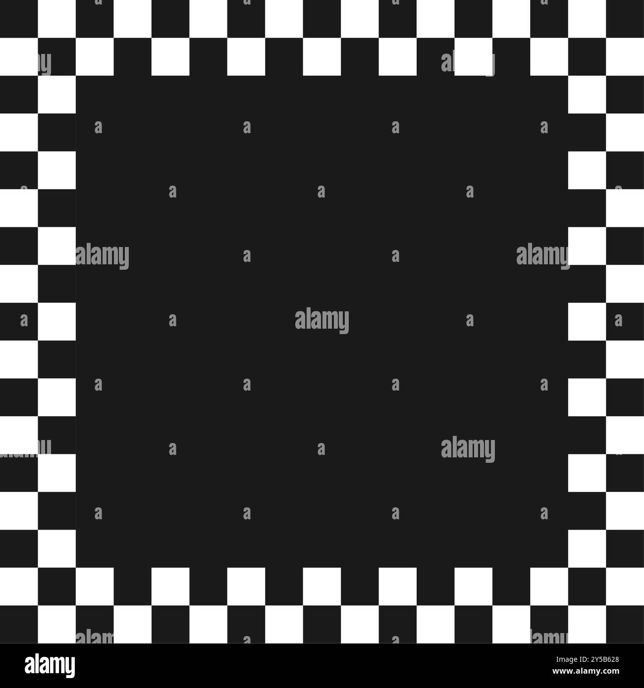 Checkered flag border background Black and White Stock Photos & Images - Alamy