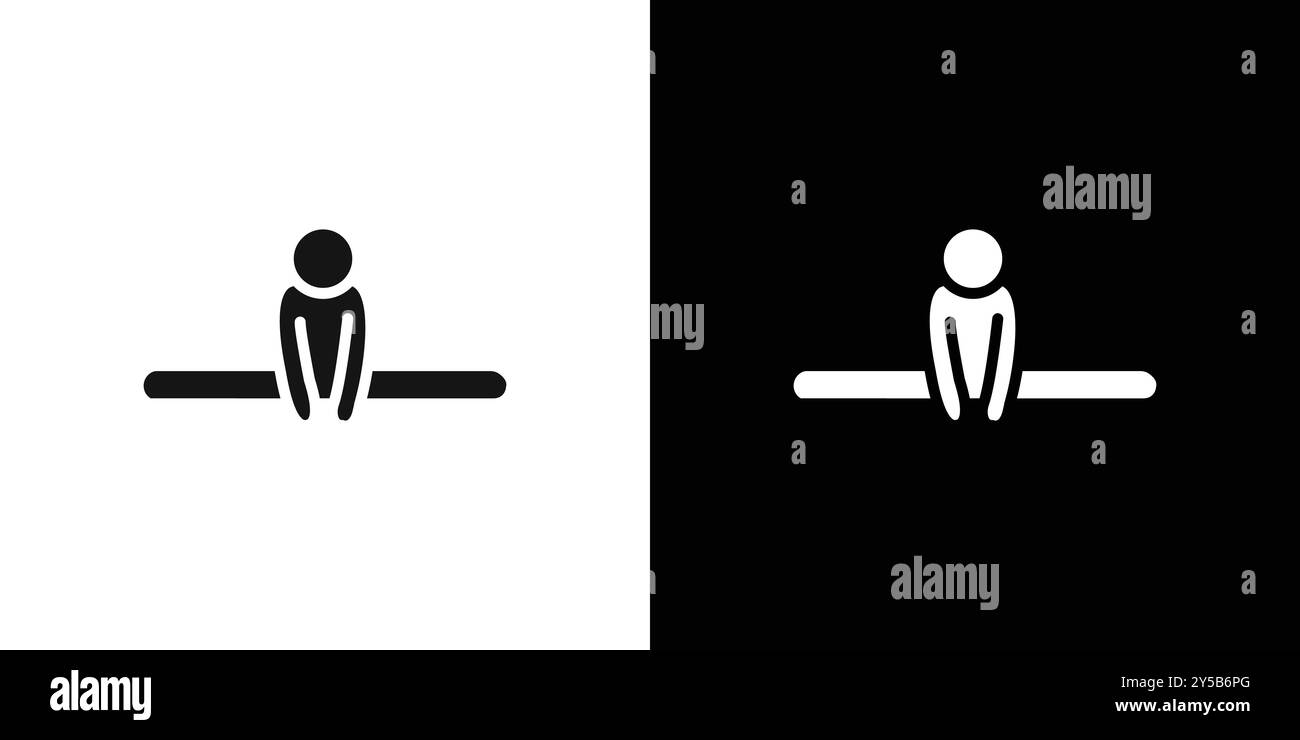 Fitness exercise icon vector logo set collection or bundle pack group ...