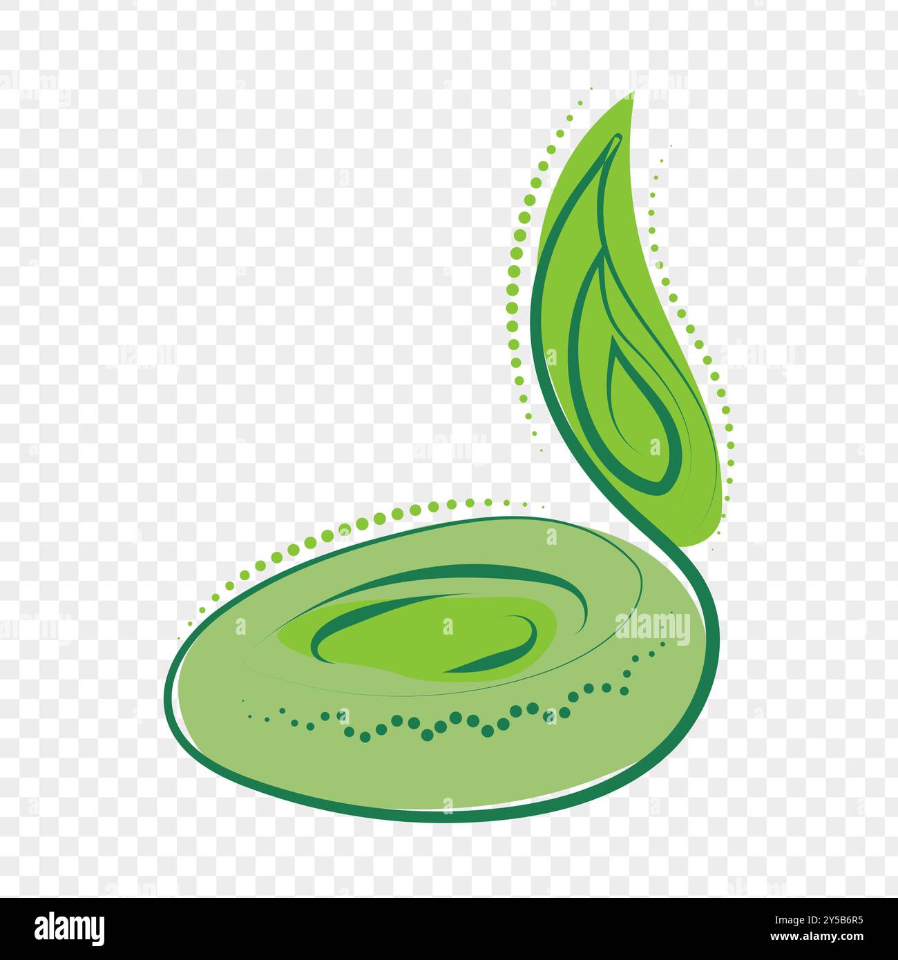 Vector illustration of beautiful green diya on transparent background ...