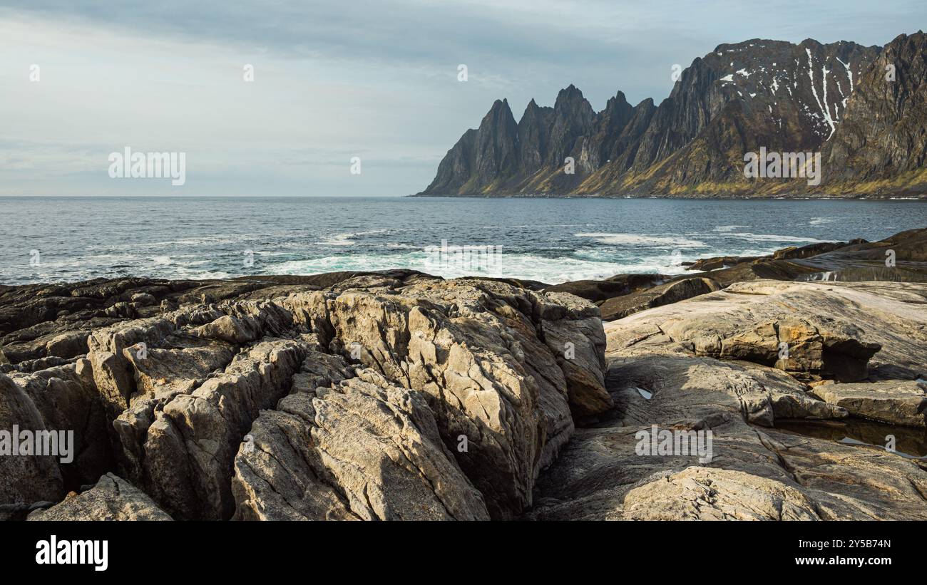 nature sceneries taken fron Tungeneset rest area with the view of ...