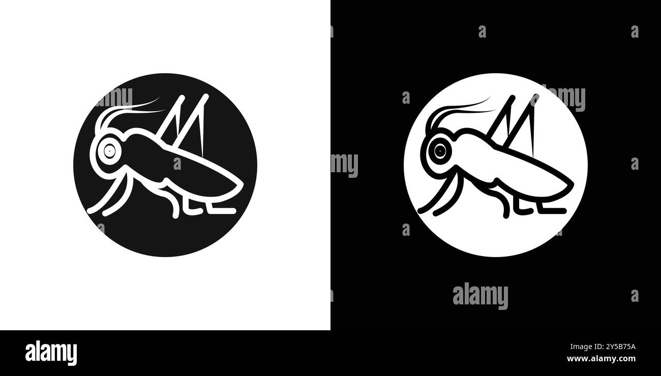 Grasshopper icon vector logo set collection or bundle pack group Stock ...