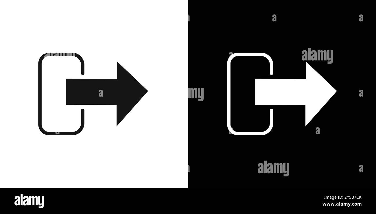 Logout Icon Vector Logo Set Collection Or Bundle Pack Group Stock Vector Image And Art Alamy