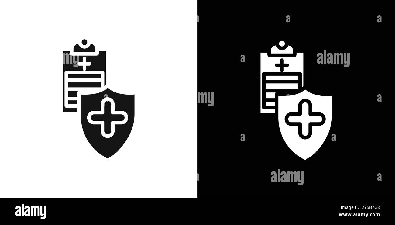 Health insurance icon vector logo set collection or bundle pack group ...