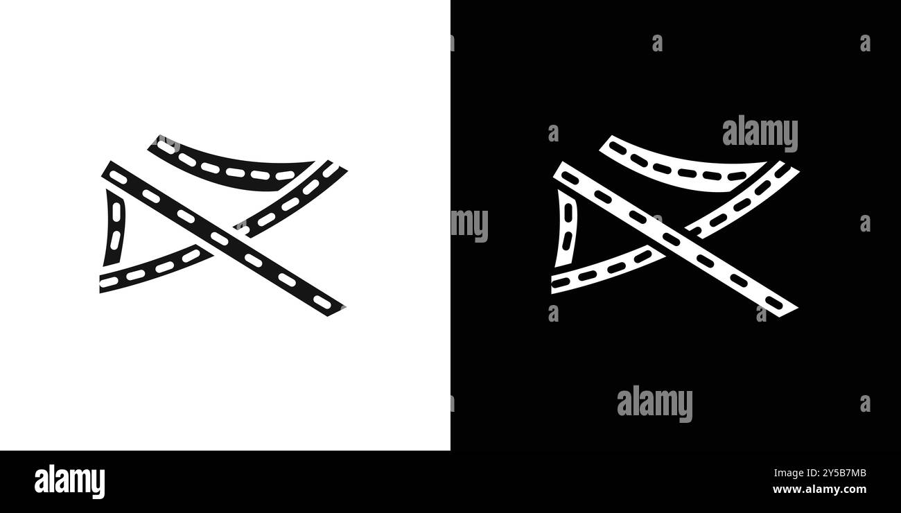 Multi level junction icon vector logo set collection or bundle pack group Stock Vector Image ...