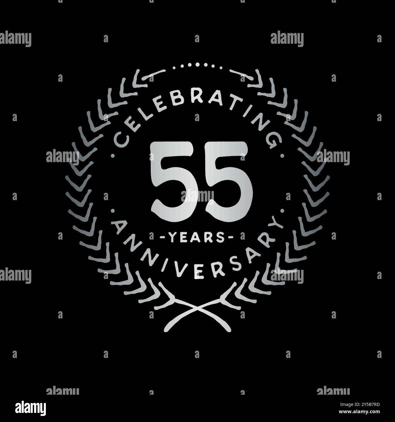 55 years logo Stock Vector Images - Alamy