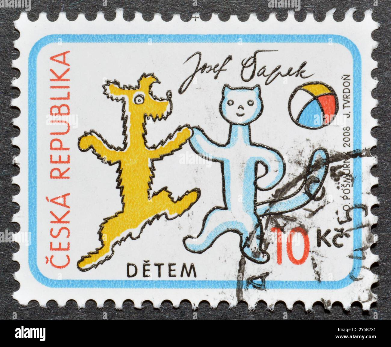 Czech republic postage stamp flower hi-res stock photography and images ...