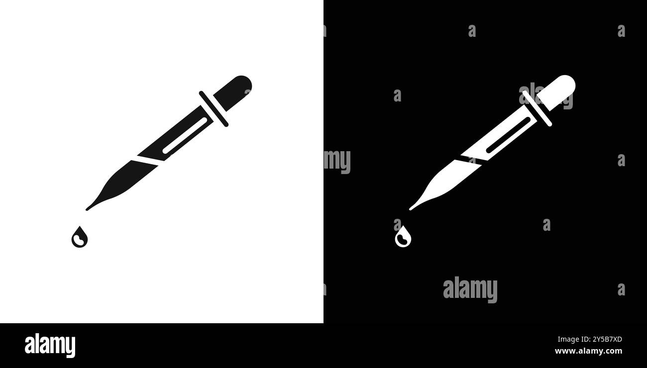 pipette icon vector logo set collection or bundle pack group Stock ...