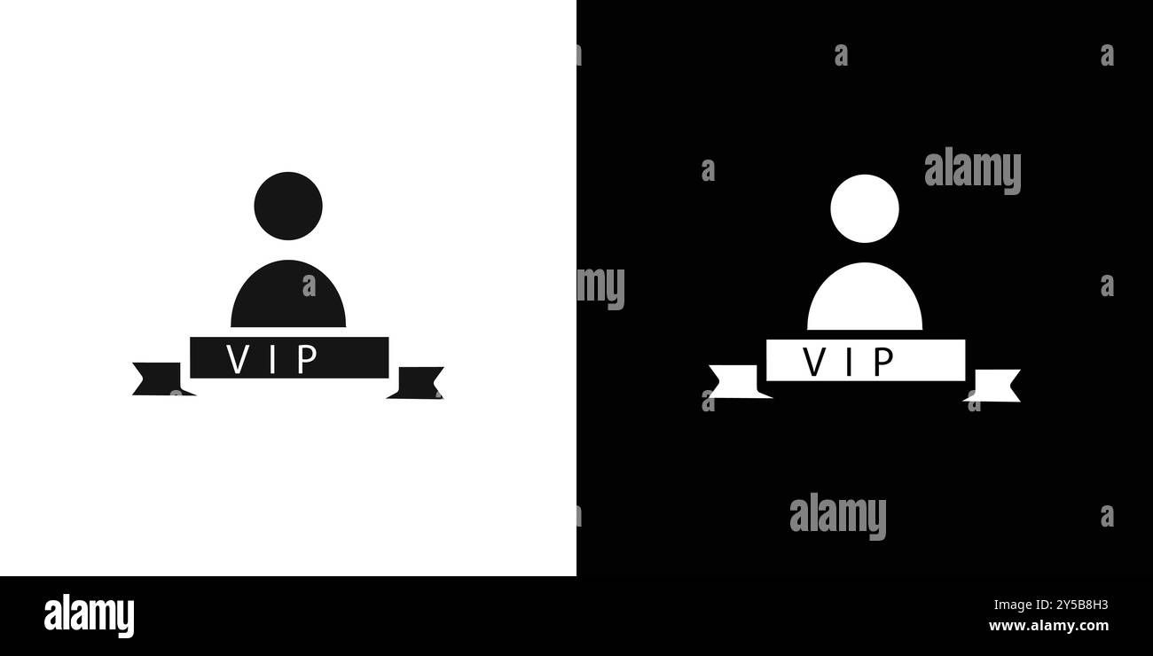 vip person icon vector logo set collection or bundle pack group Stock ...