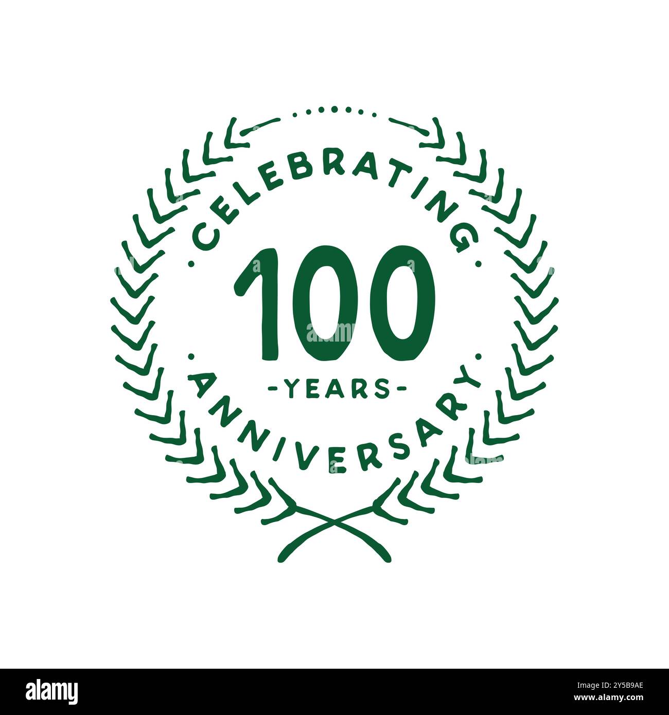 100 years design template. 100th vector and illustration Stock Vector ...