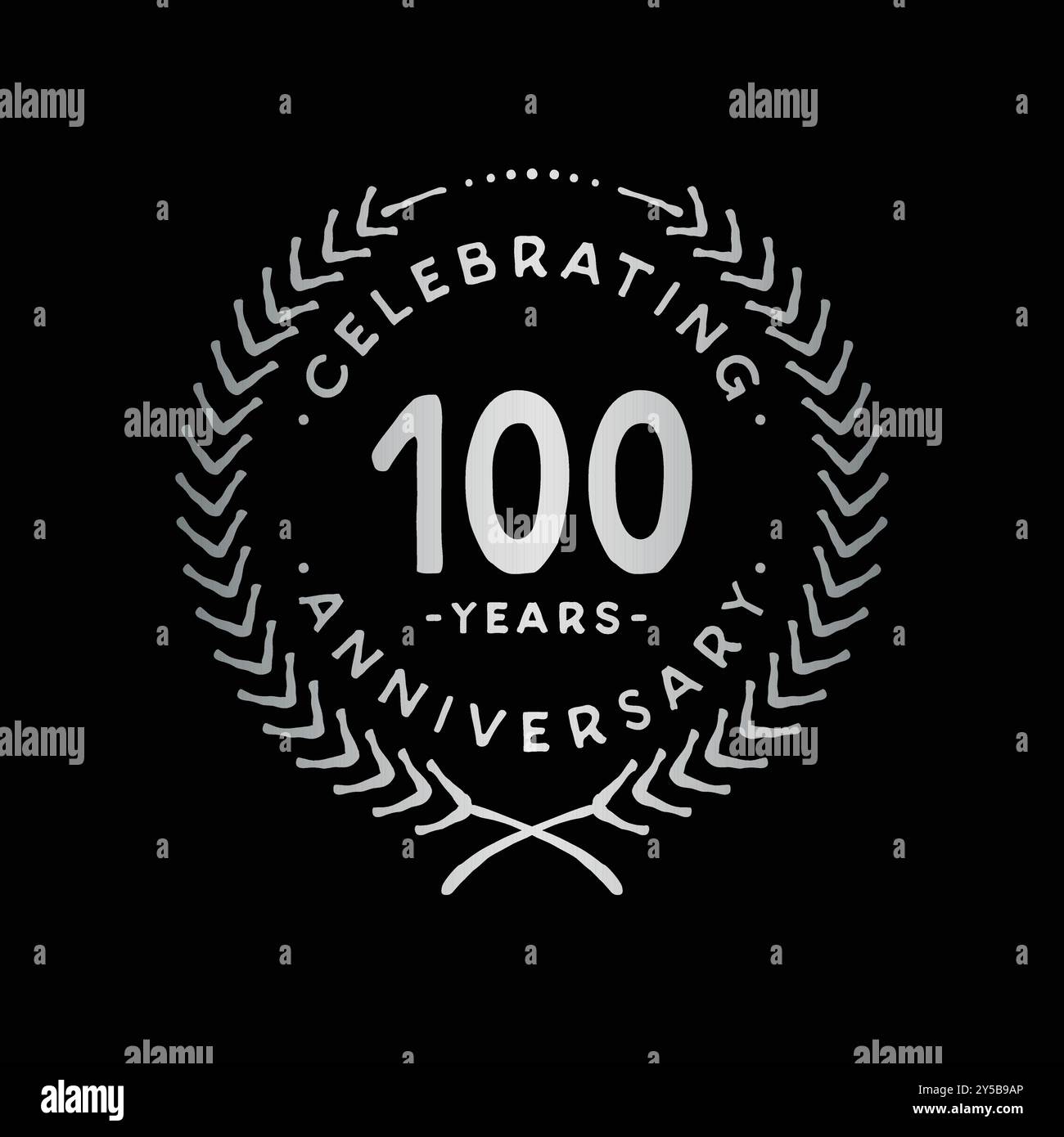 100 years design template. 100th vector and illustration Stock Vector ...