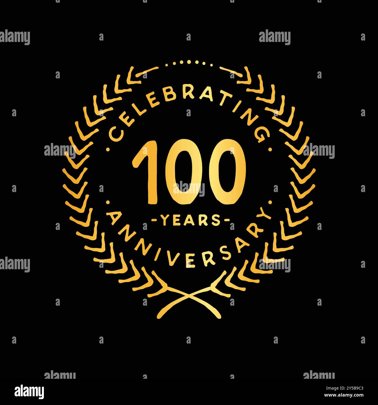 100 years design template. 100th vector and illustration Stock Vector ...