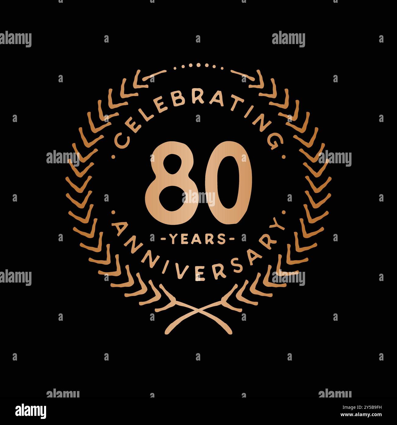 80 years design template. 80th vector and illustration Stock Vector ...