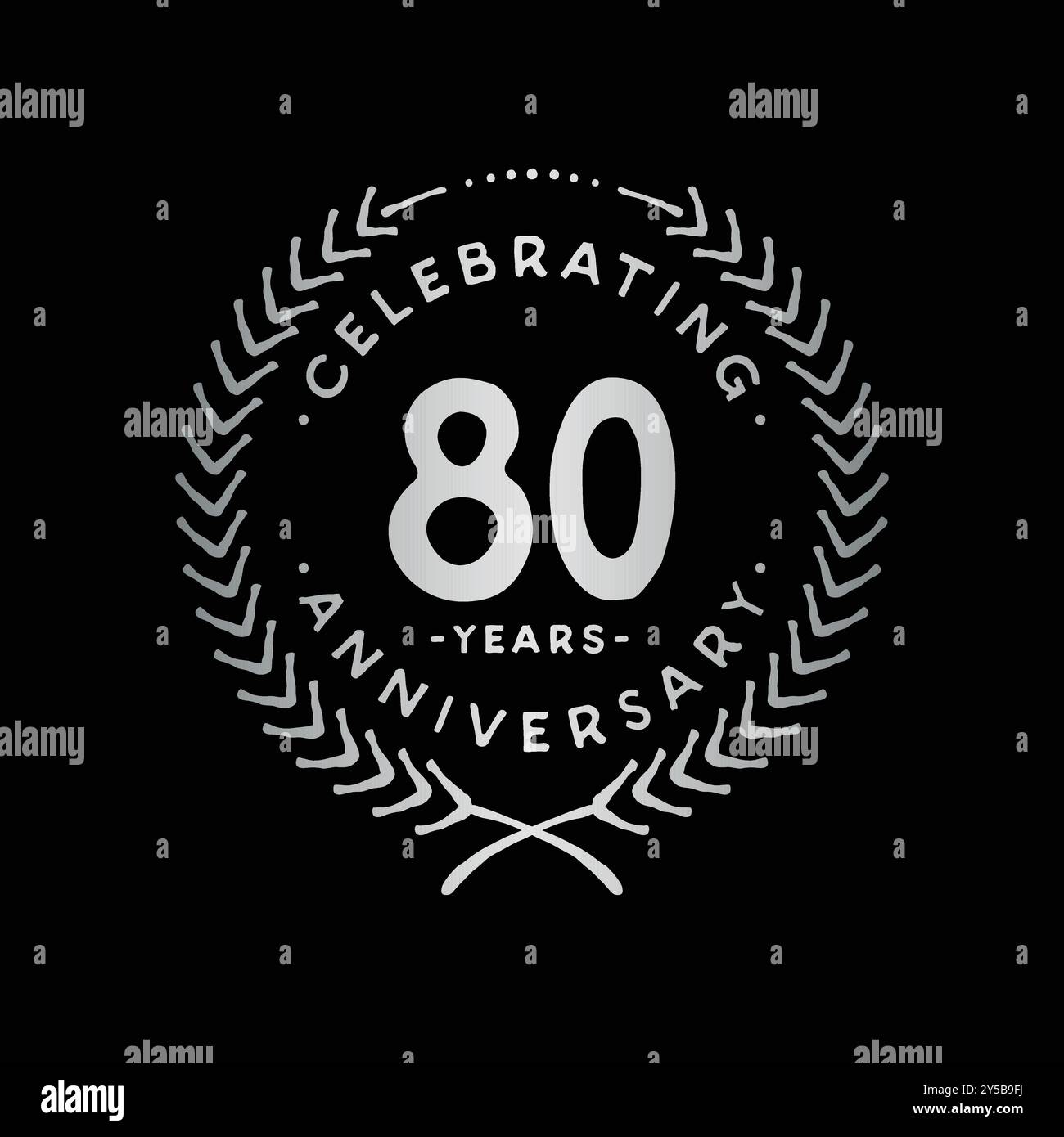 80 years design template. 80th vector and illustration Stock Vector ...