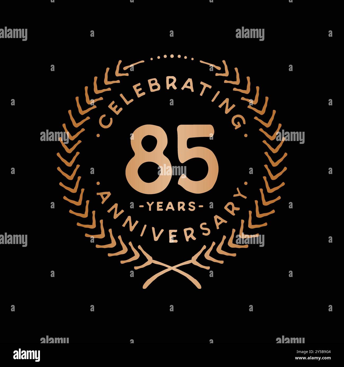 85 years design template. 85th vector and illustration Stock Vector ...
