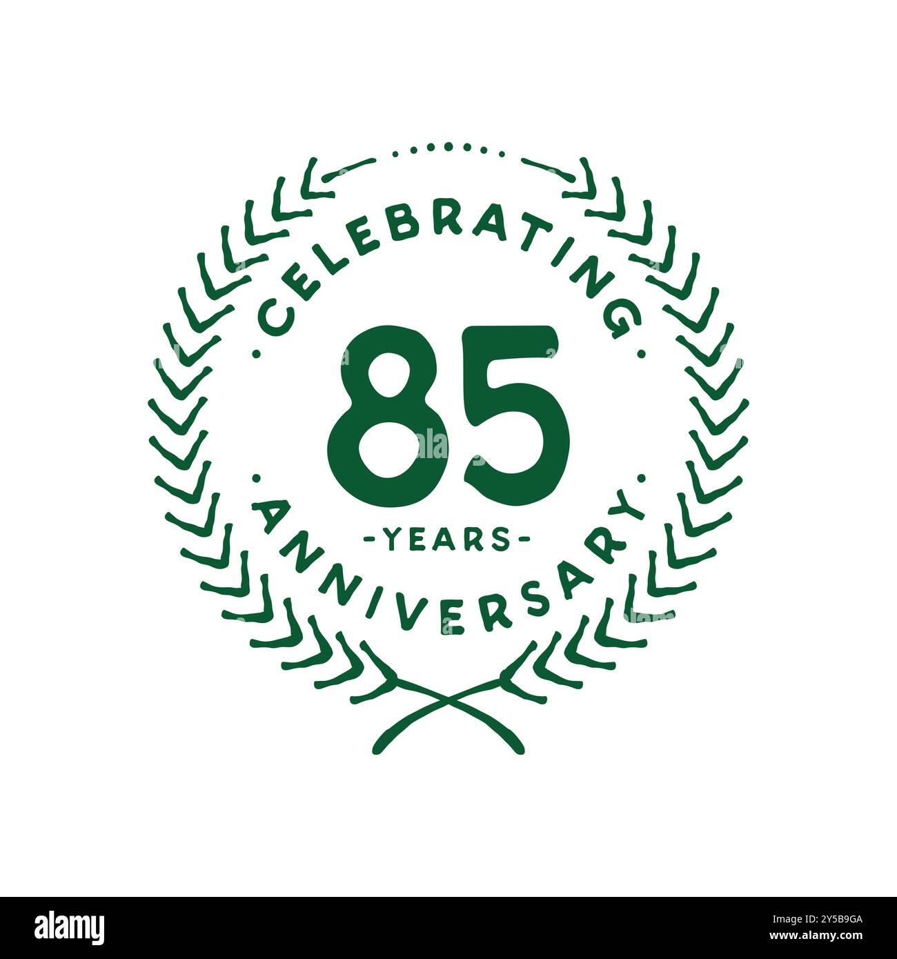 Template logo 85th anniversary Cut Out Stock Images & Pictures - Alamy
