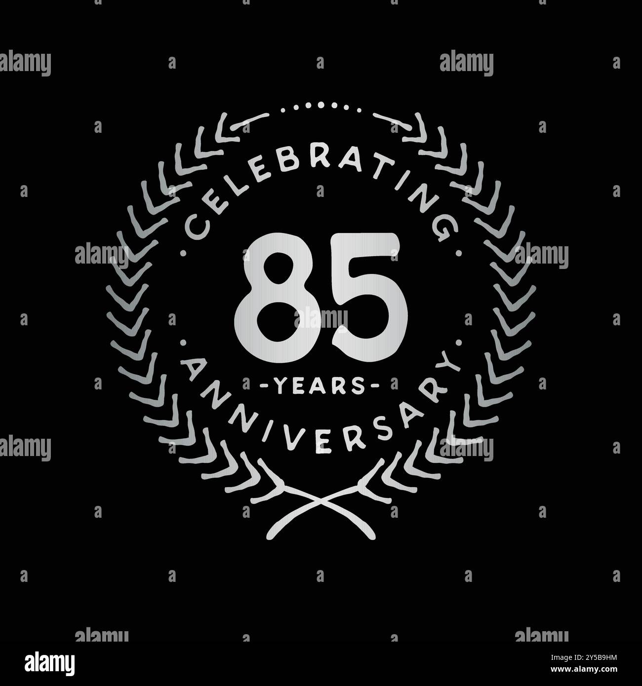 85 years design template. 85th vector and illustration Stock Vector ...