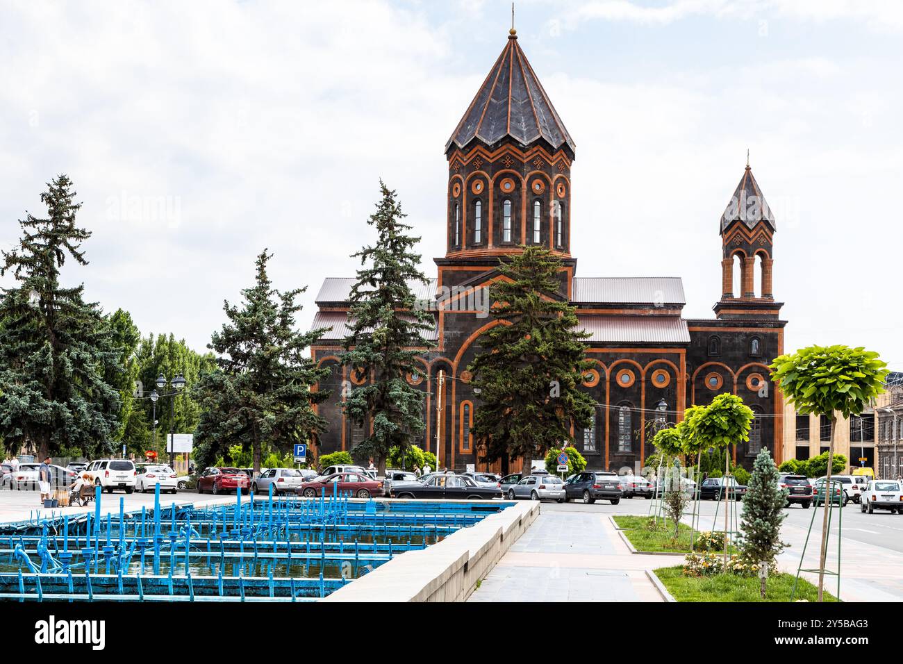 Gyumri, Armenia - July 19, 2024: view of Holy Saviour's Church from ...