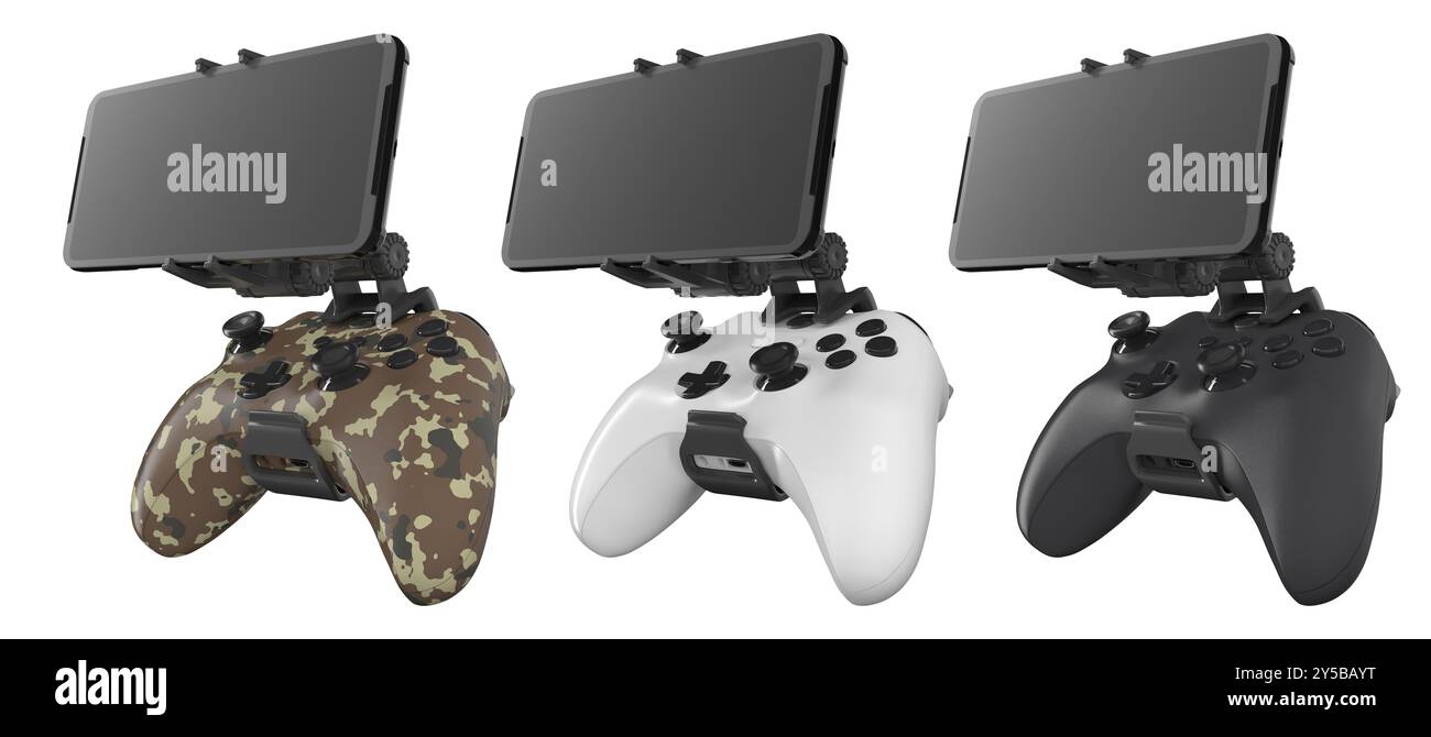 Set of mobile game controllers designed for a truly immersive and ...