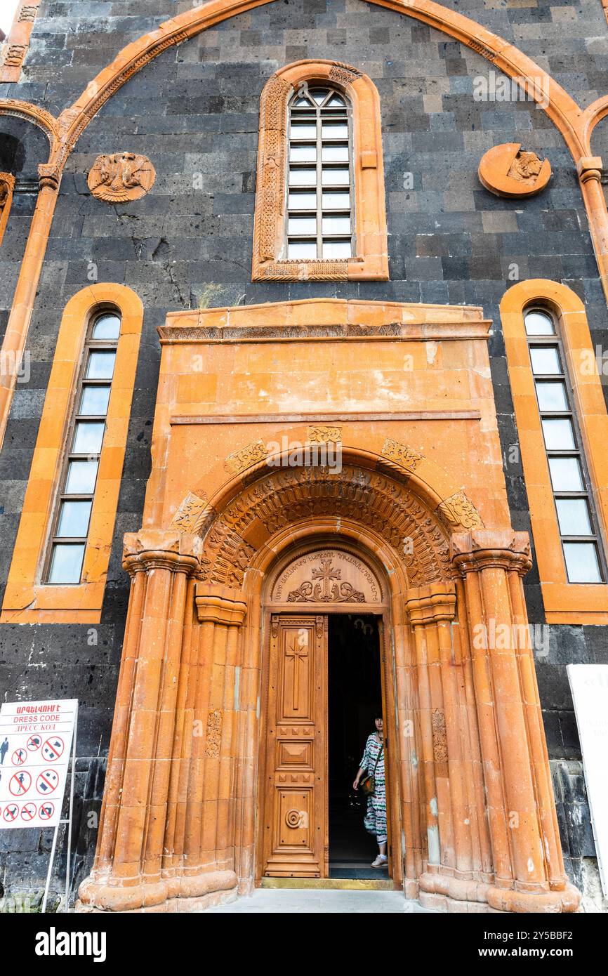 Gyumri, Armenia - July 19, 2024: main gate of Holy Saviour's Church in ...