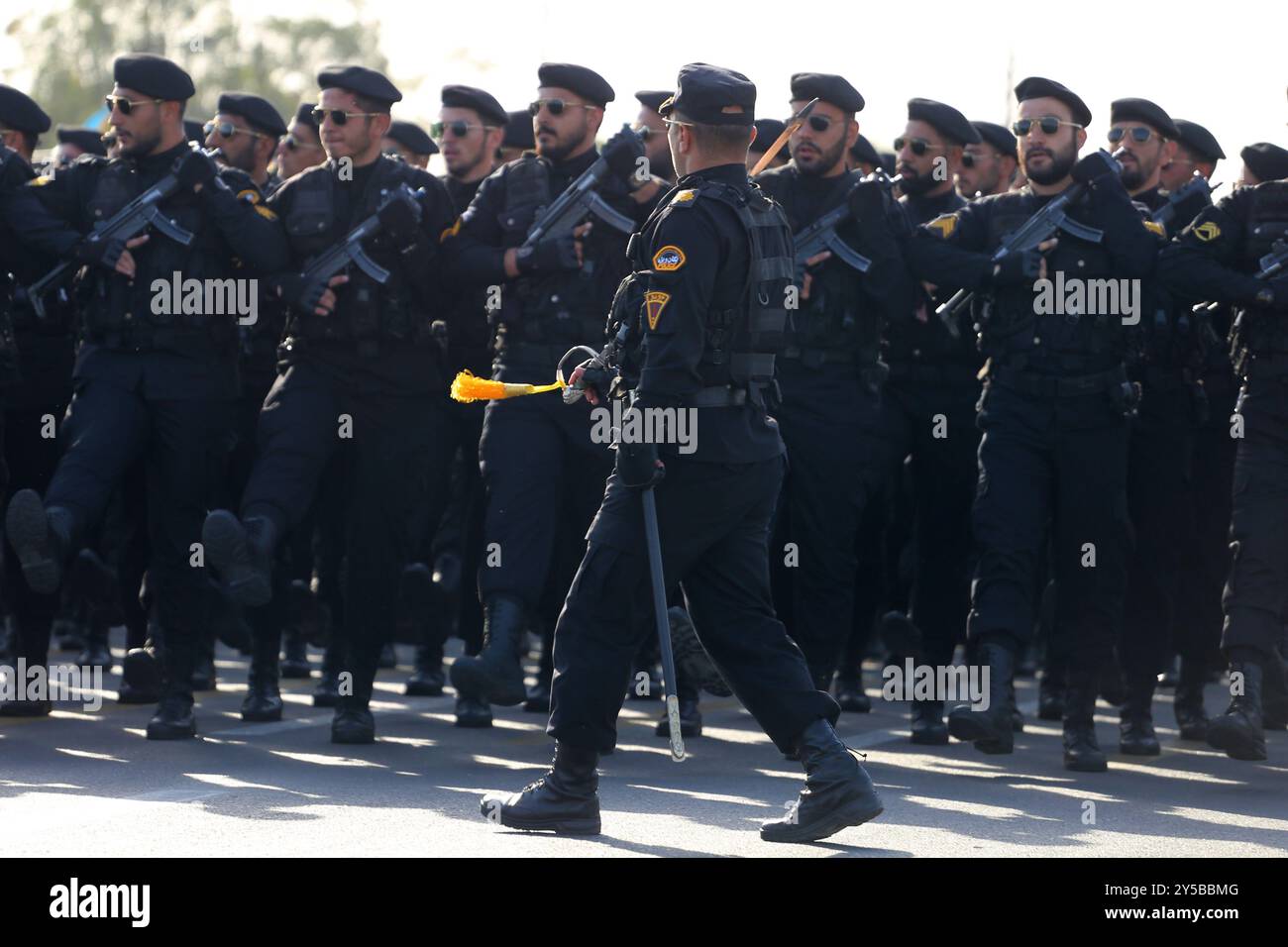 Tehran, Iran. 21st Sep, 2024. Iranian Police Special Force Units march ...