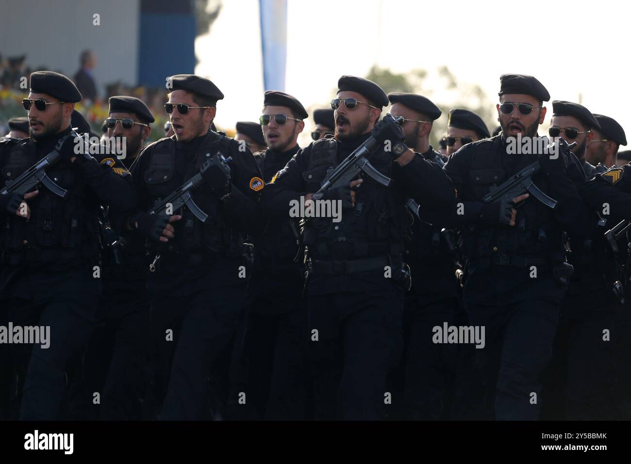 Tehran, Iran. 21st Sep, 2024. Iranian Police Special Force Units march ...