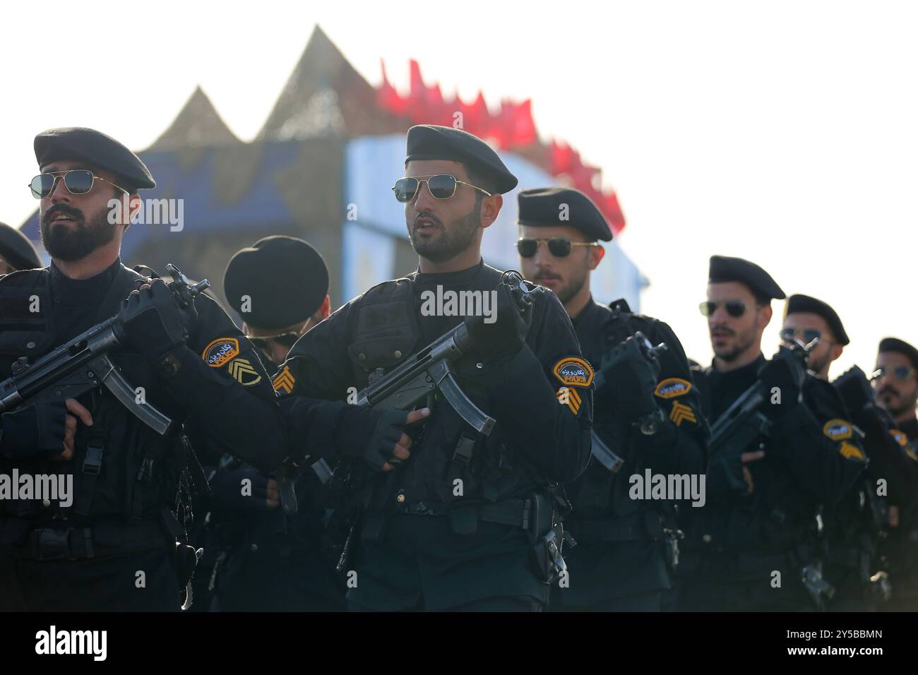 Tehran, Iran. 21st Sep, 2024. Iranian Police Special Force Units march ...