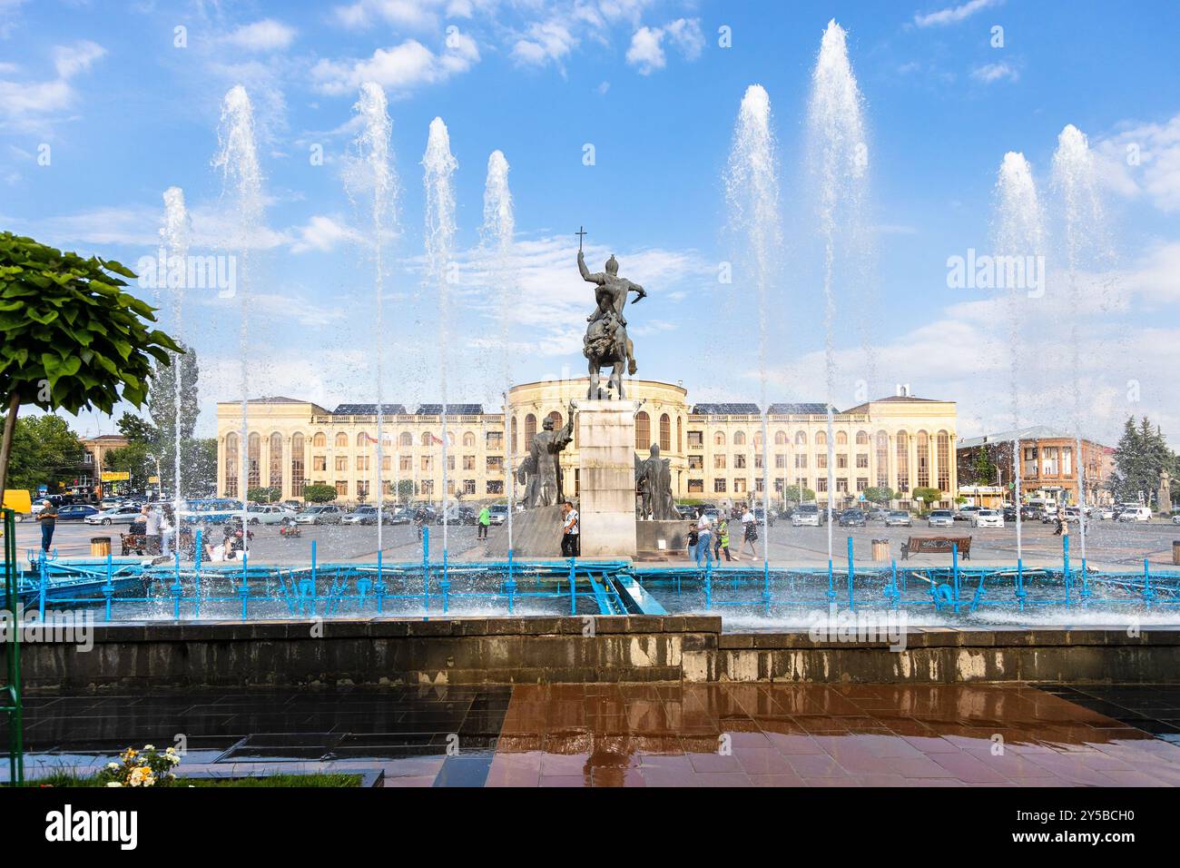 Gyumri, Armenia - July 19, 2024: fountain, Memorial to the Battle of ...