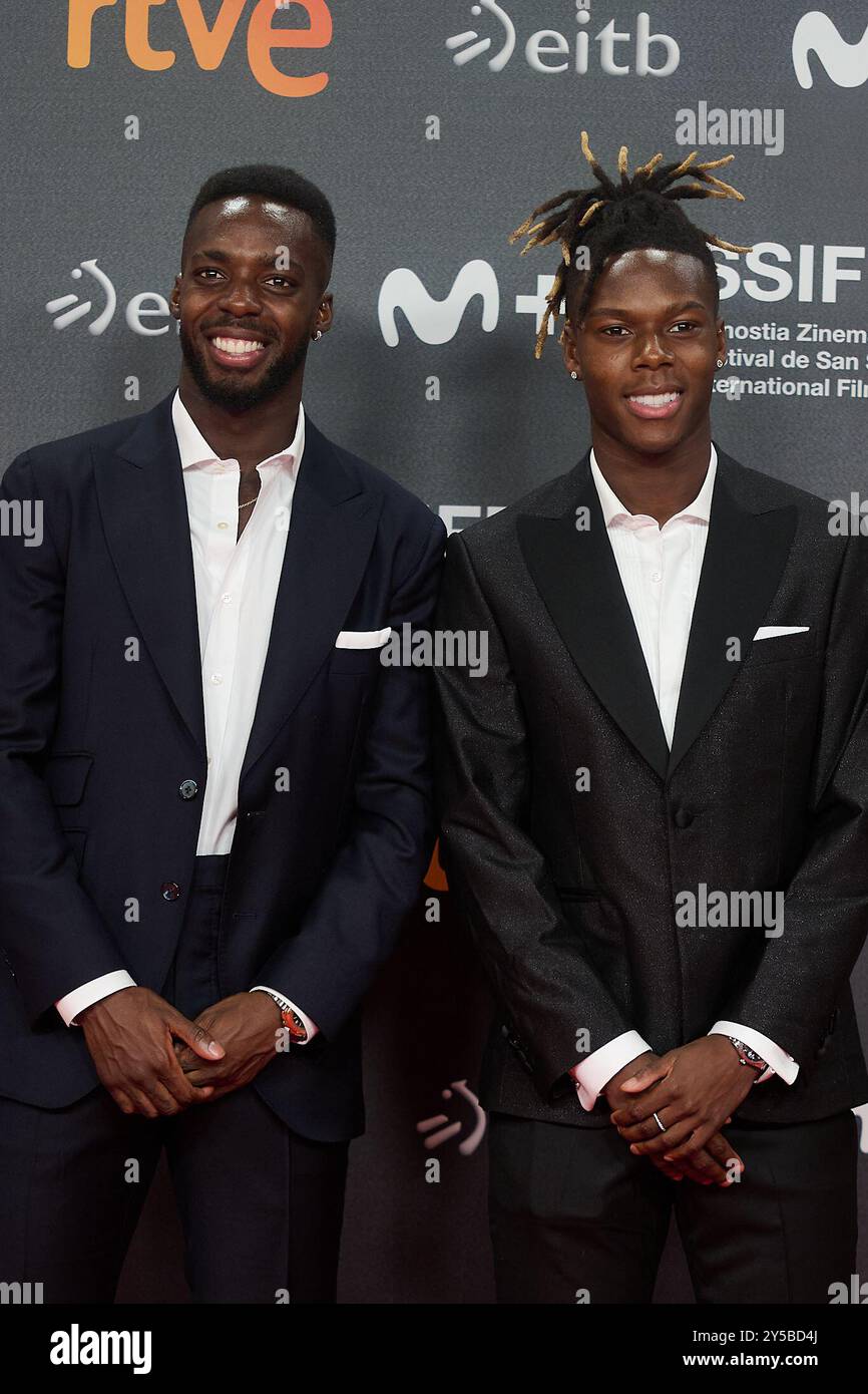 Nico Williams and Inaki Williams attend the red carpet opening of the ...
