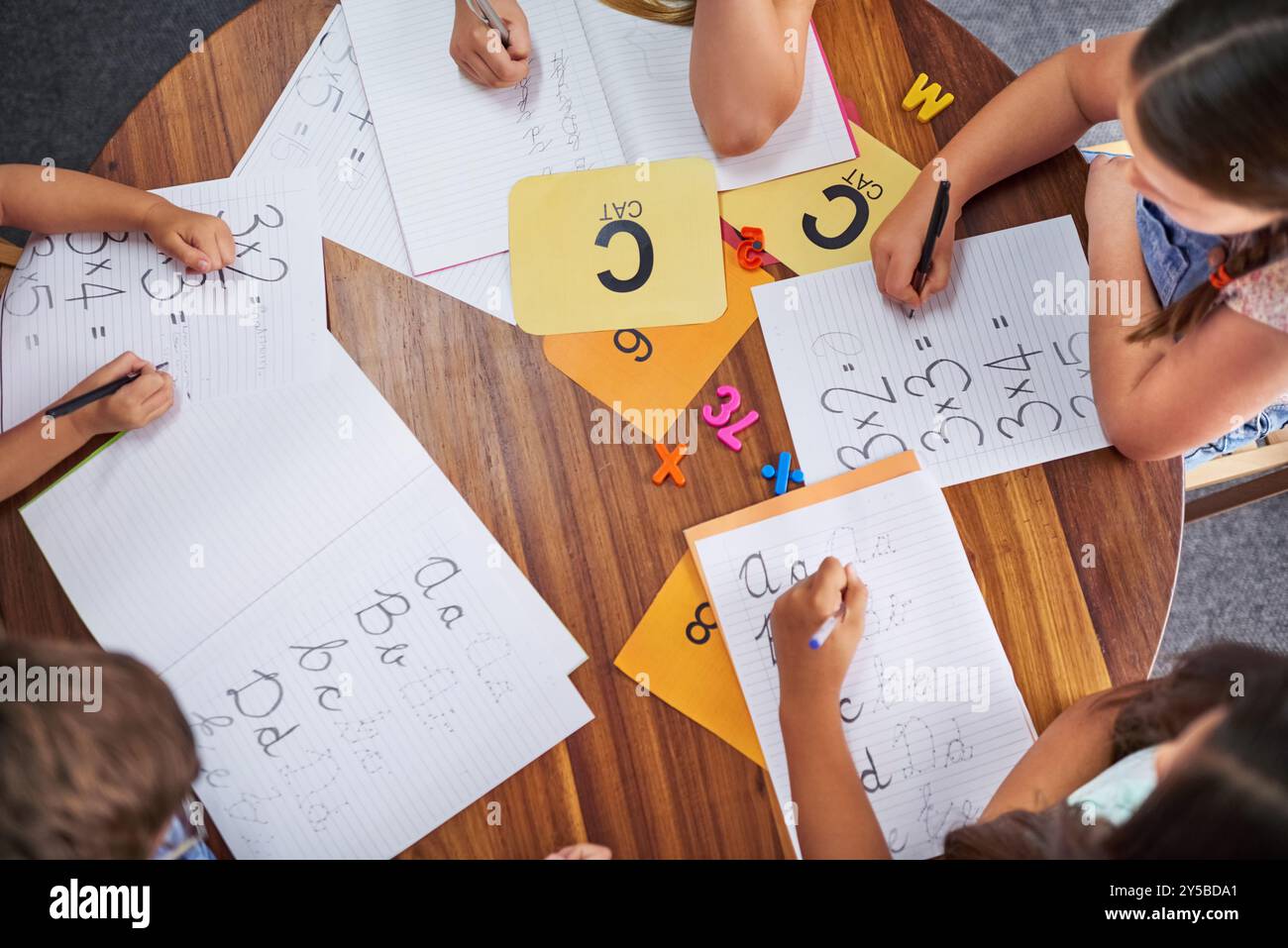 Student flash cards math hi-res stock photography and images - Alamy