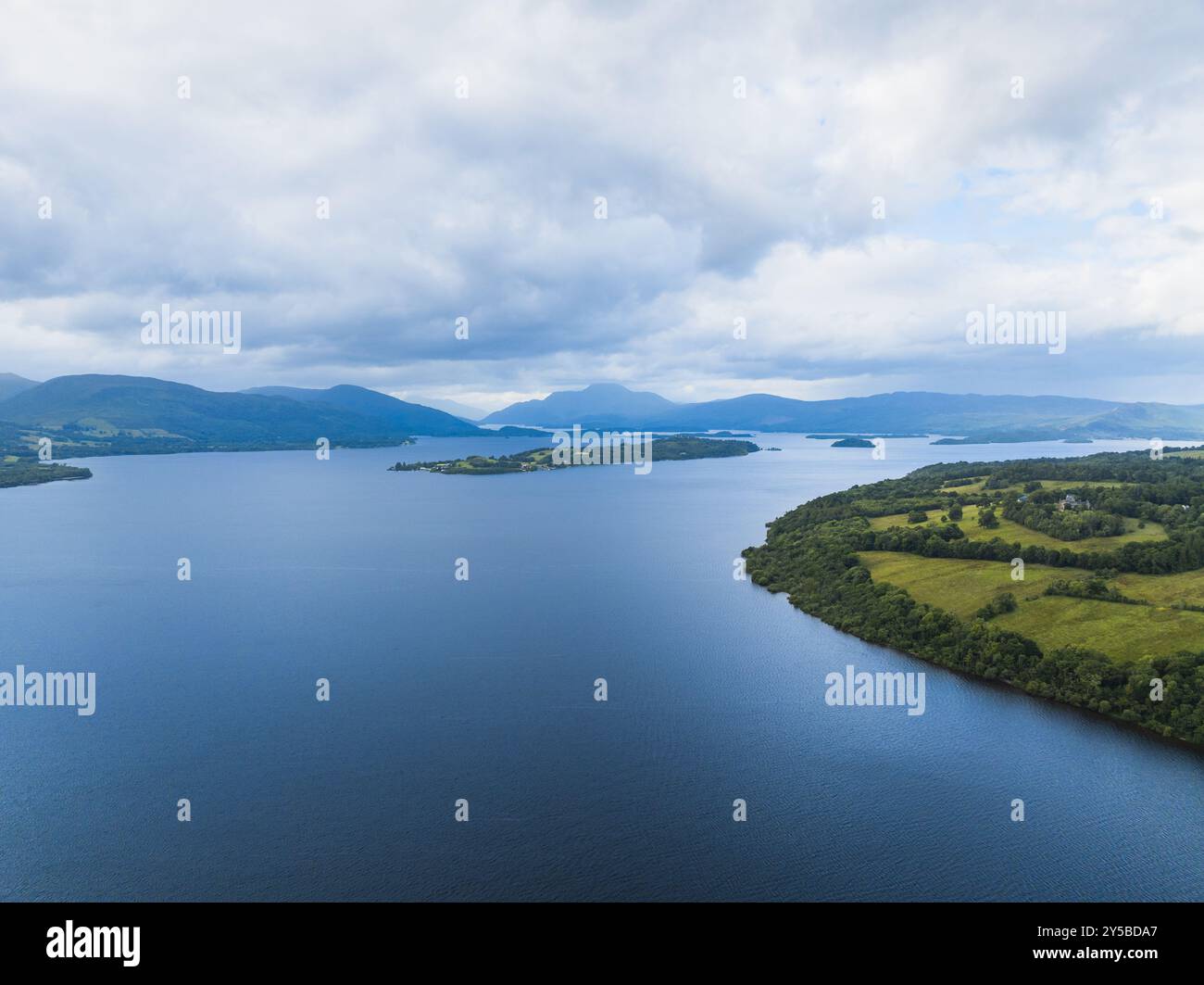 Foggy birds eye panorama highlands hi-res stock photography and images ...