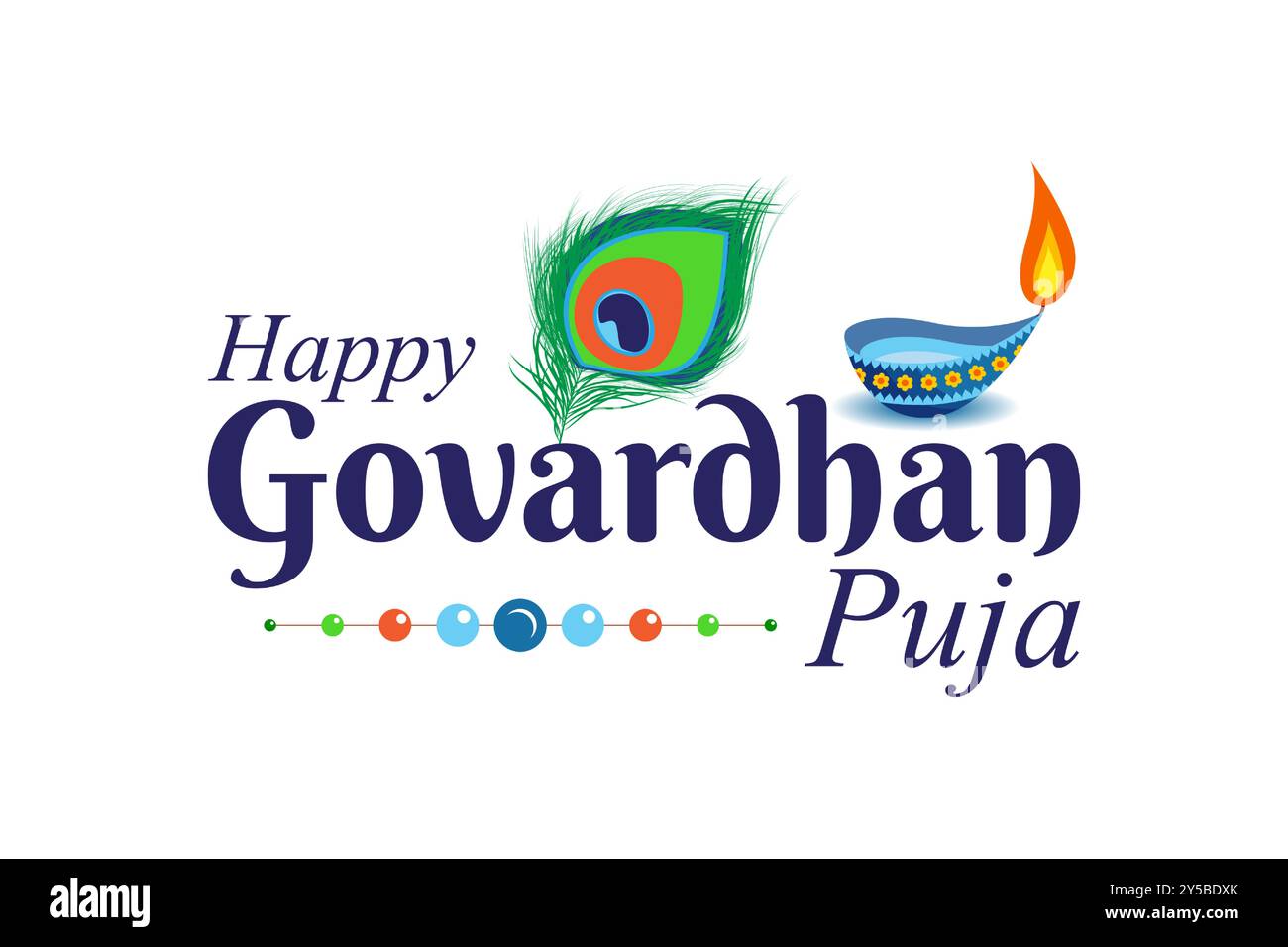 Krishna banner vector vectors hi-res stock photography and images - Alamy