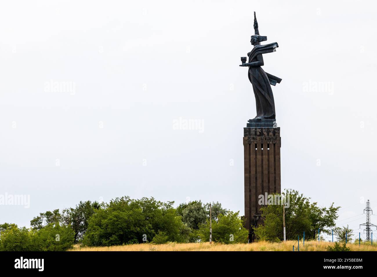 Gyumri, Armenia - July 20, 2024: statue of Mother Armenia (Mair ...
