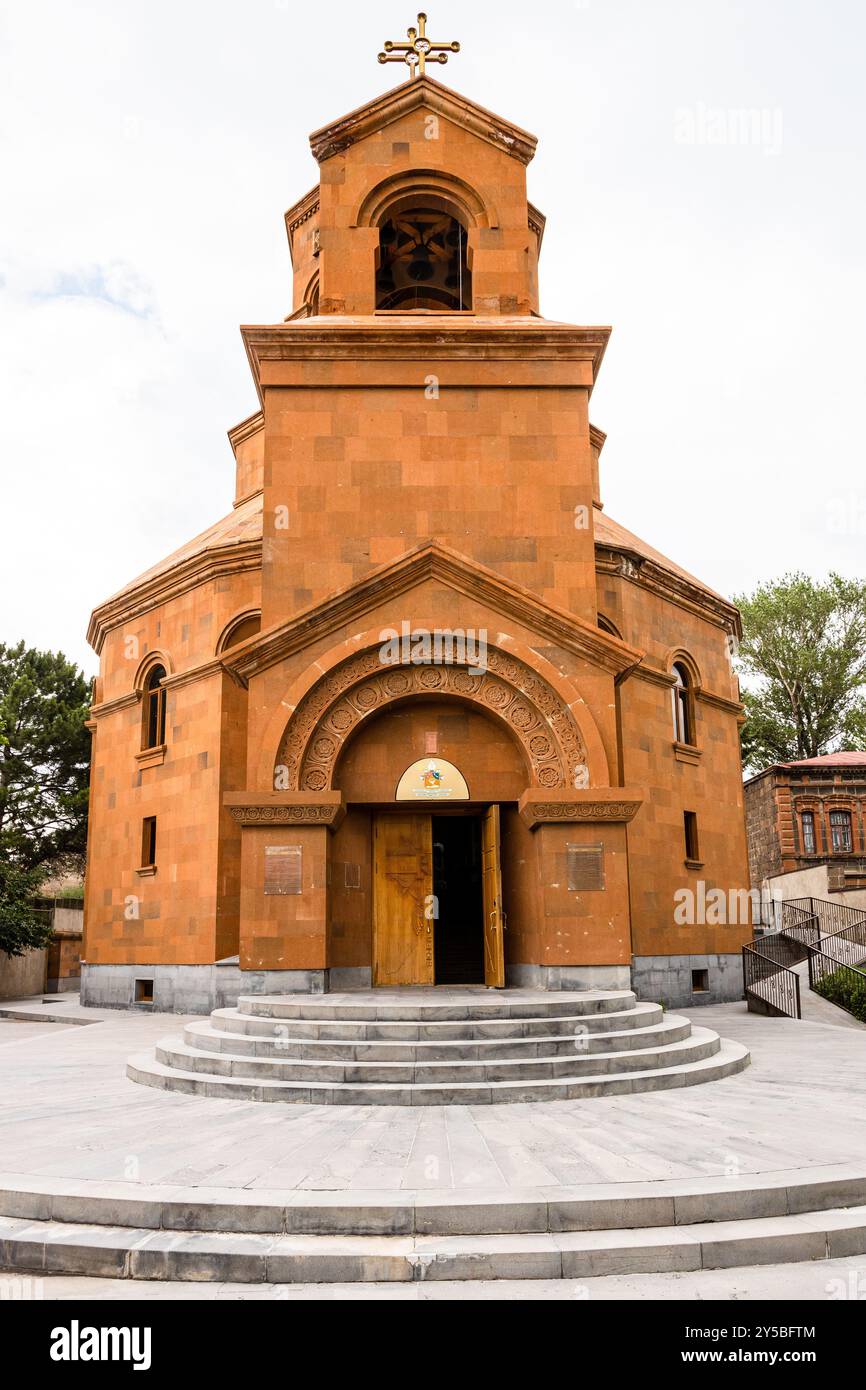 Gyumri, Armenia - July 20, 2024: front view of Armenian Catholic ...