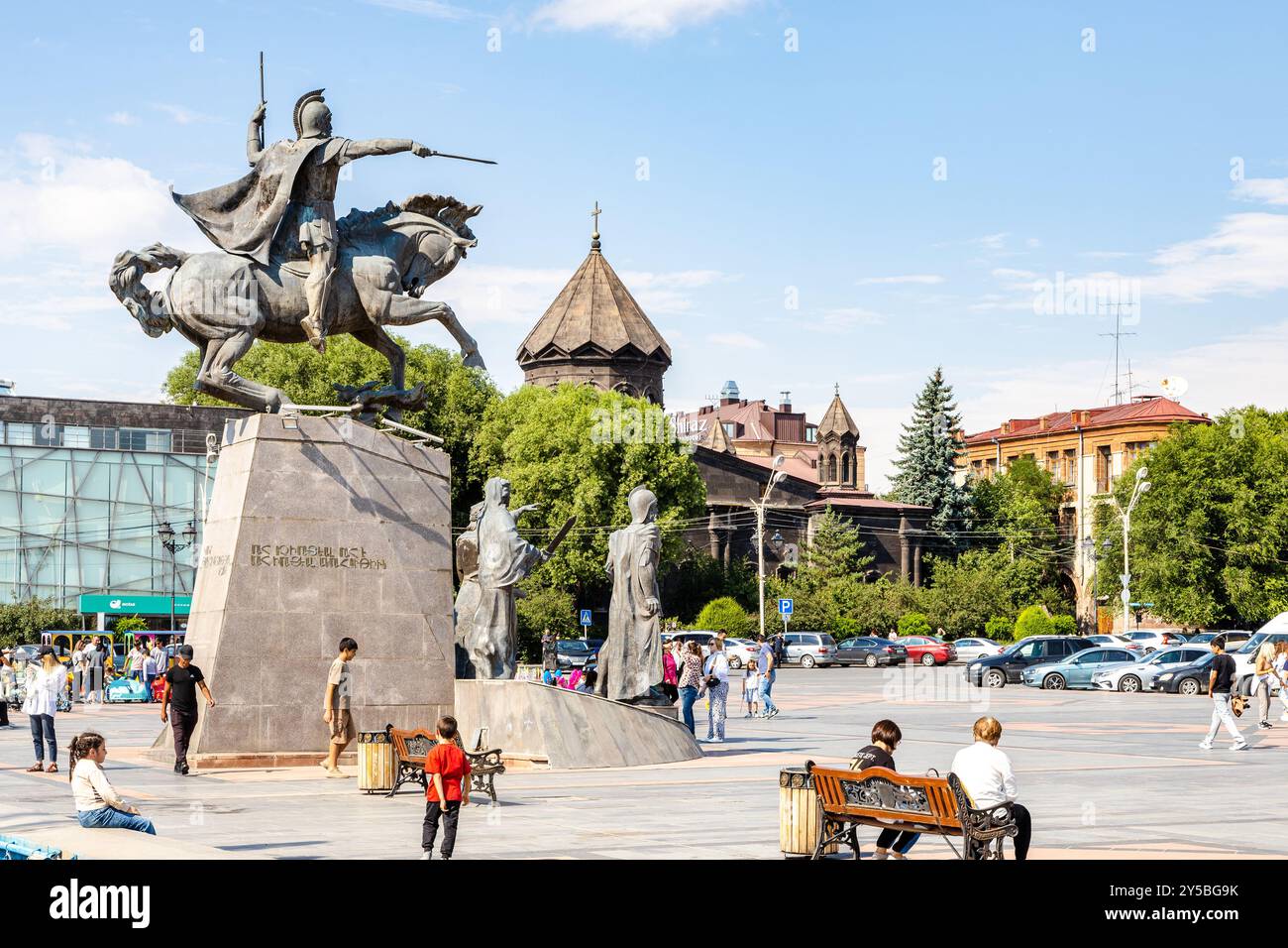 Gyumri, Armenia - July 20, 2024: Memorial to the Battle of Avarayr and ...